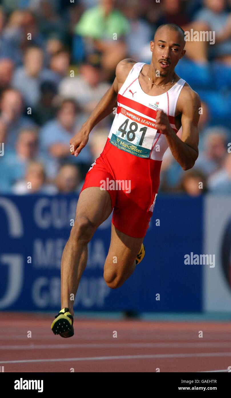 Manchester 2002 - Commonwealth Games - Mens 200m Semi-Final Stock Photo ...