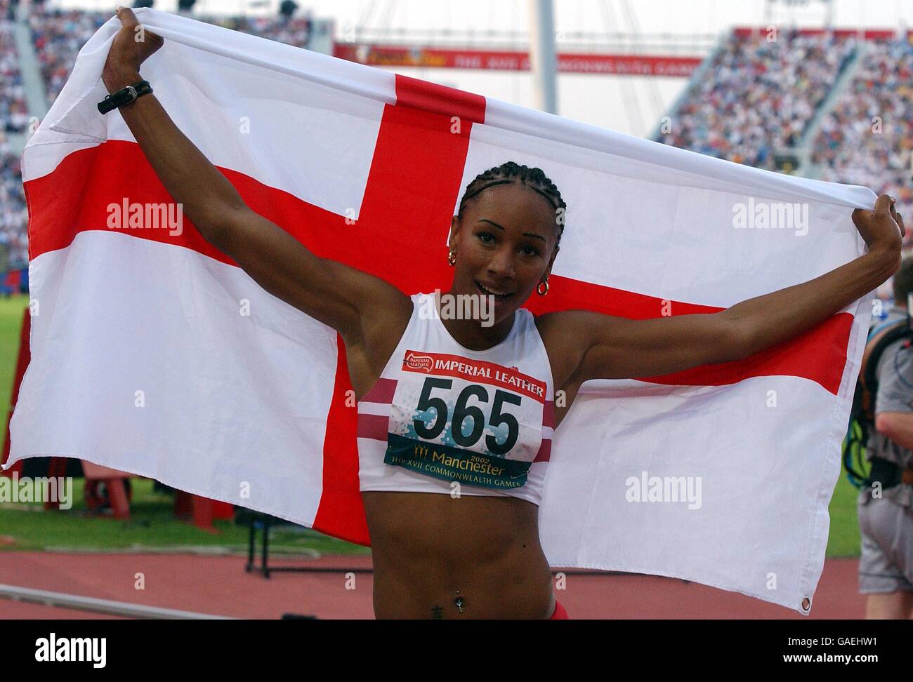 England's Jade Johnson celebrates winning the Sliver Medal in the long ...