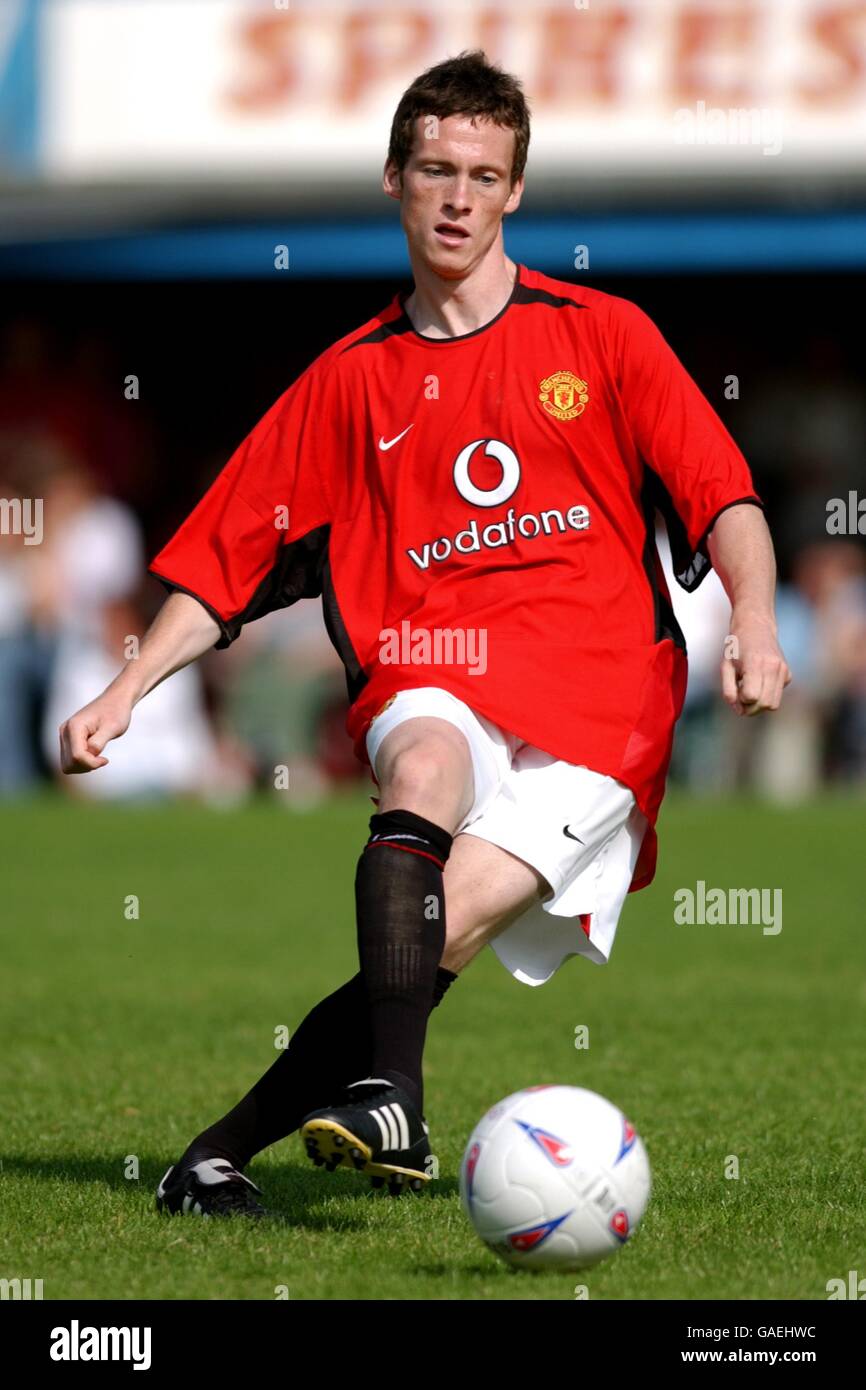 Manchester uniteds matthew williams in action hi-res stock photography ...