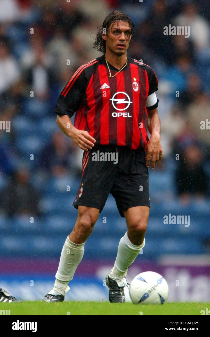 Soccer - Friendly - Rangers v AC MIlan. AC Milan's Paolo Maldini Stock ...