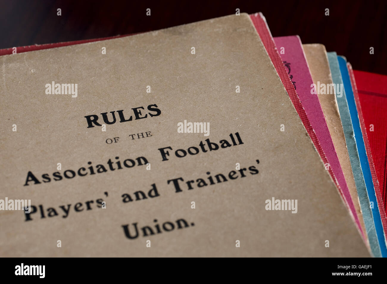 Soccer rule book hi-res stock photography and images - Alamy