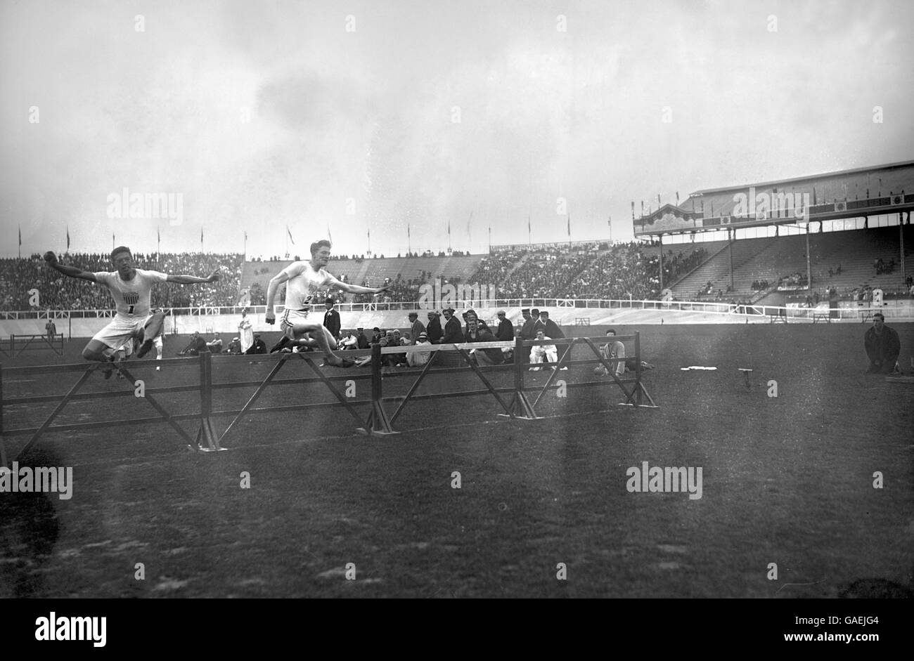 Summer Olympic Games 1908 - Athletics - White City Stadium Stock Photo ...
