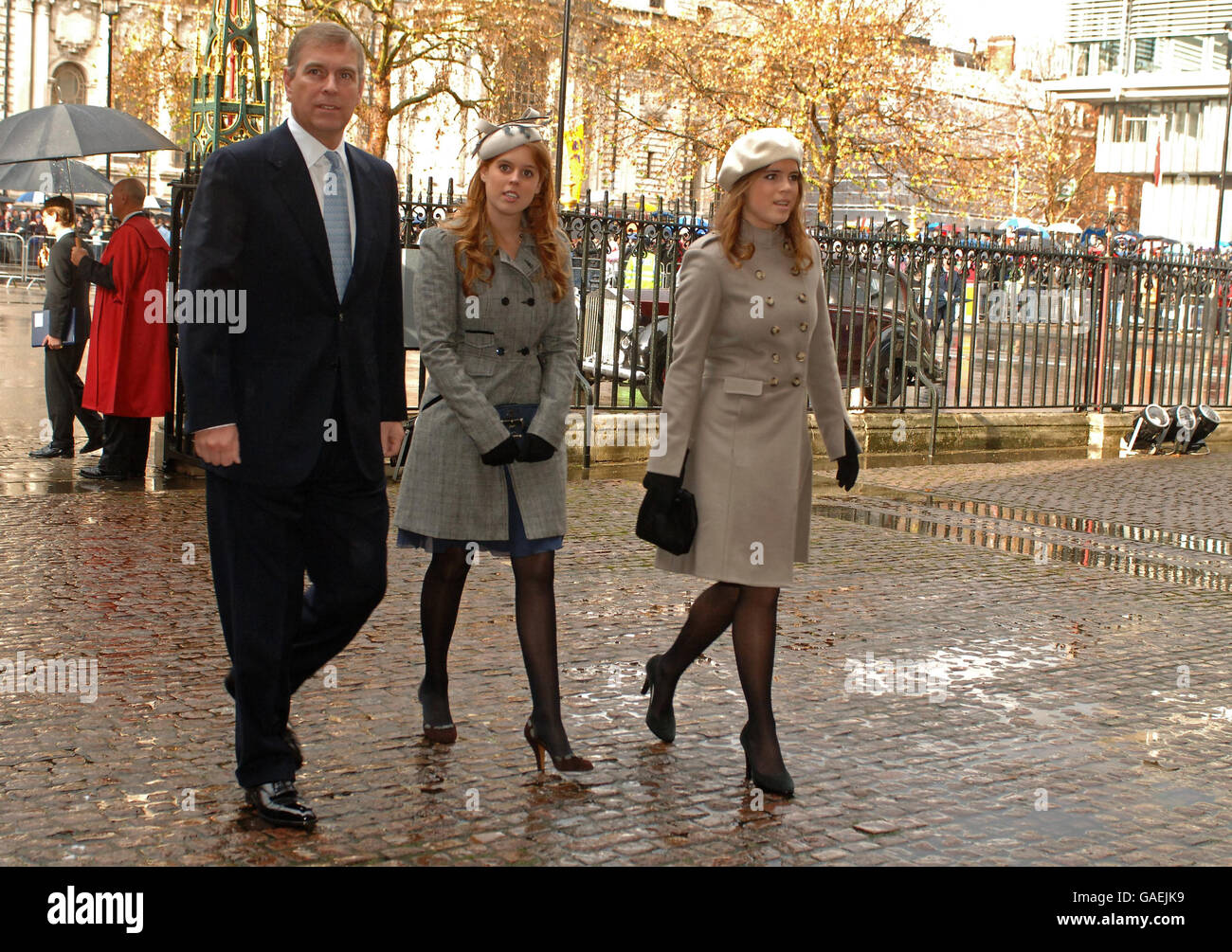Princess beatrice princess eugene arrive westminster abbey hi-res stock ...
