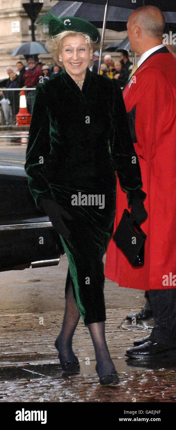 Princess Alexandra arrives at Westminster Abbey, London, for a service ...