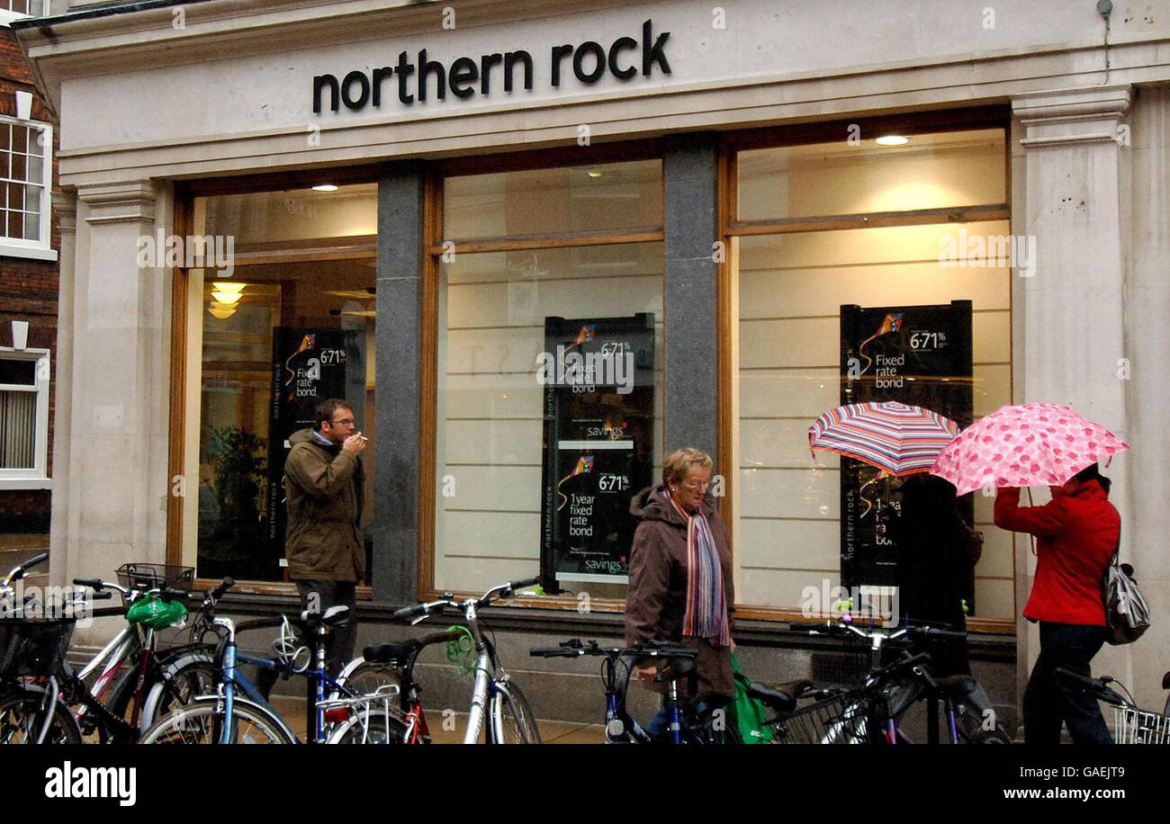 Northern Rock plans 'below value'. A general view of a Northern Rock ...