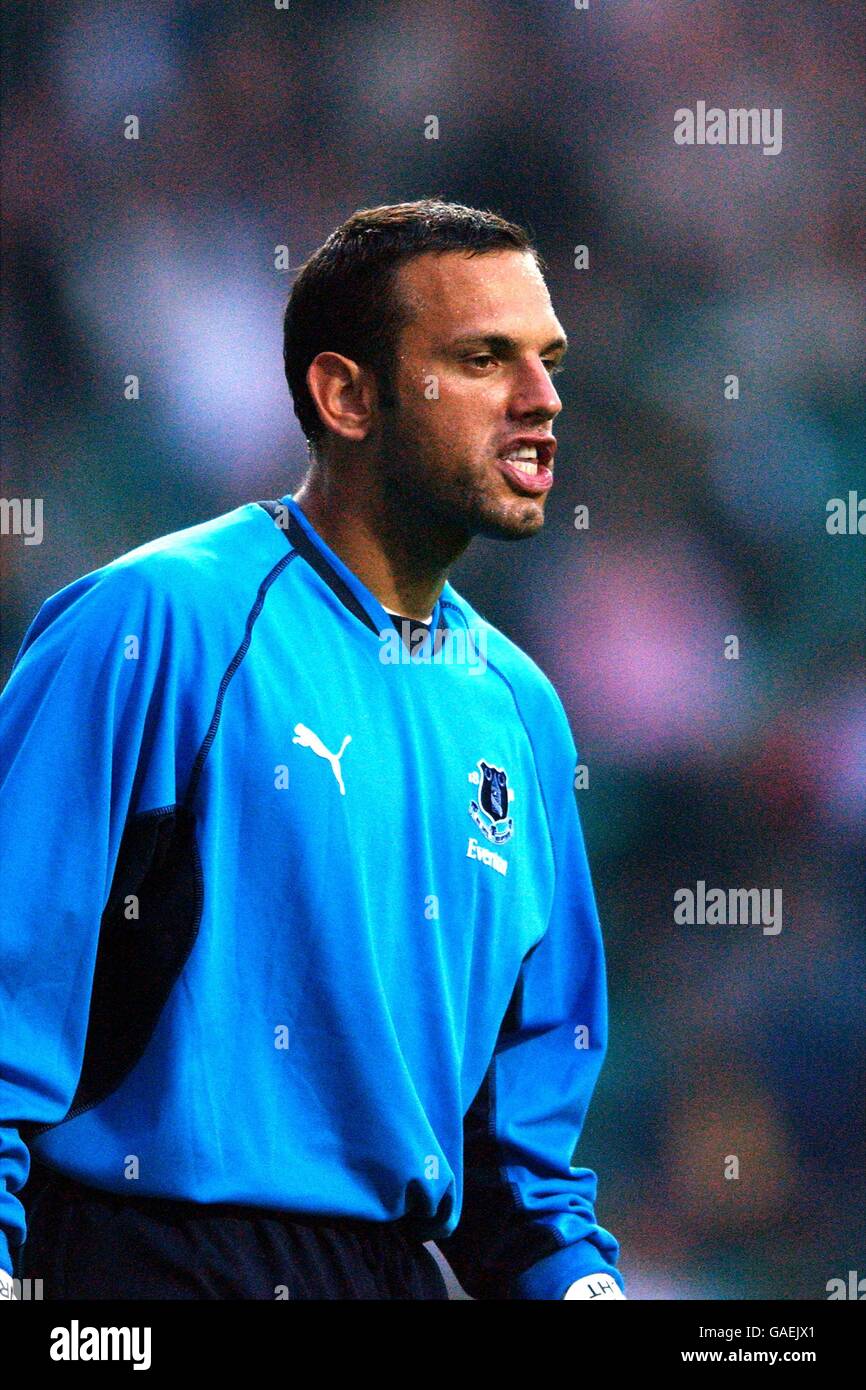 Soccer - Friendly - Hibernian v Everton. Everton's Richard Wright Stock ...