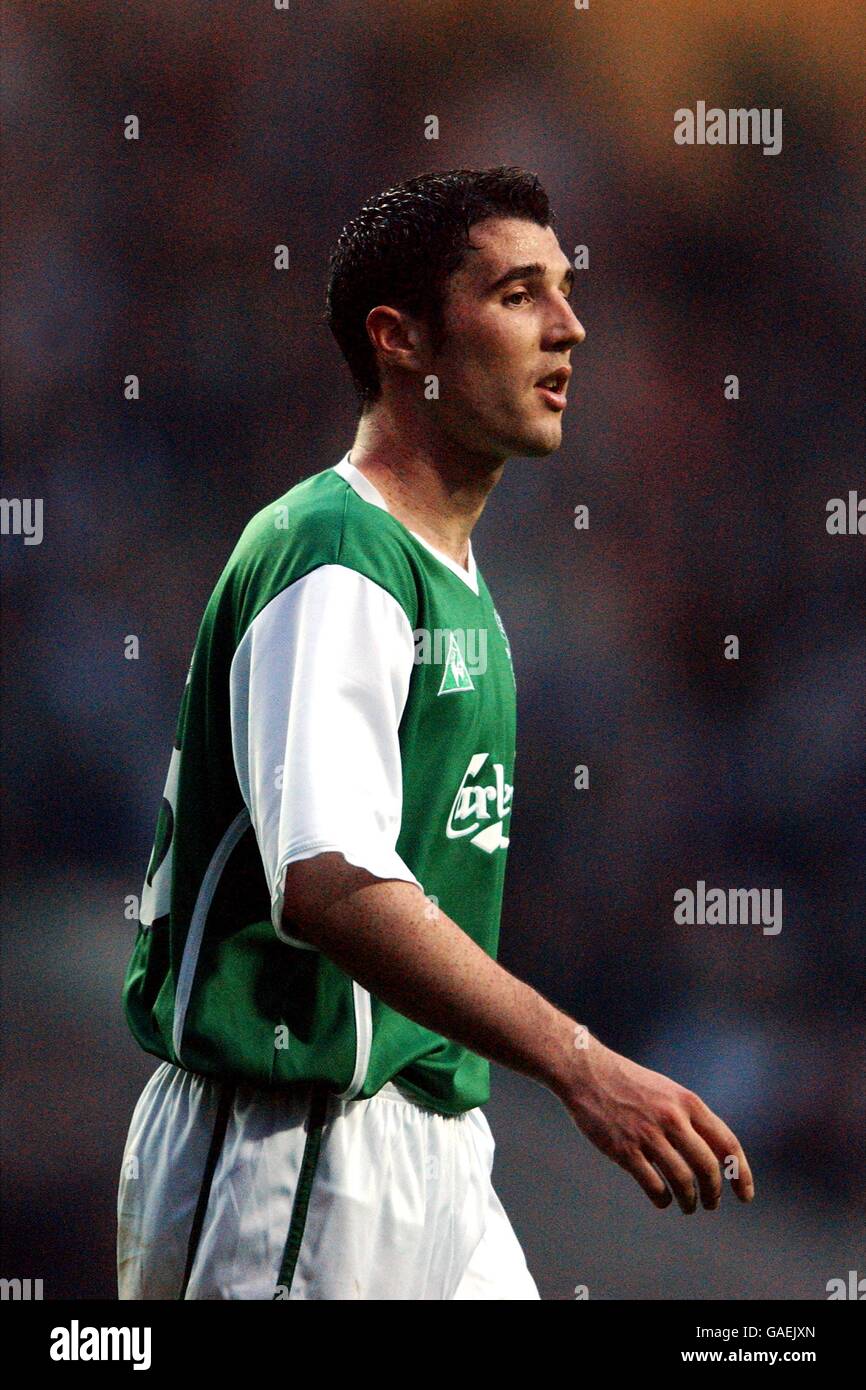 Soccer - Friendly - Hibernian v Everton. Hibernian's Mark Dempsie Stock ...