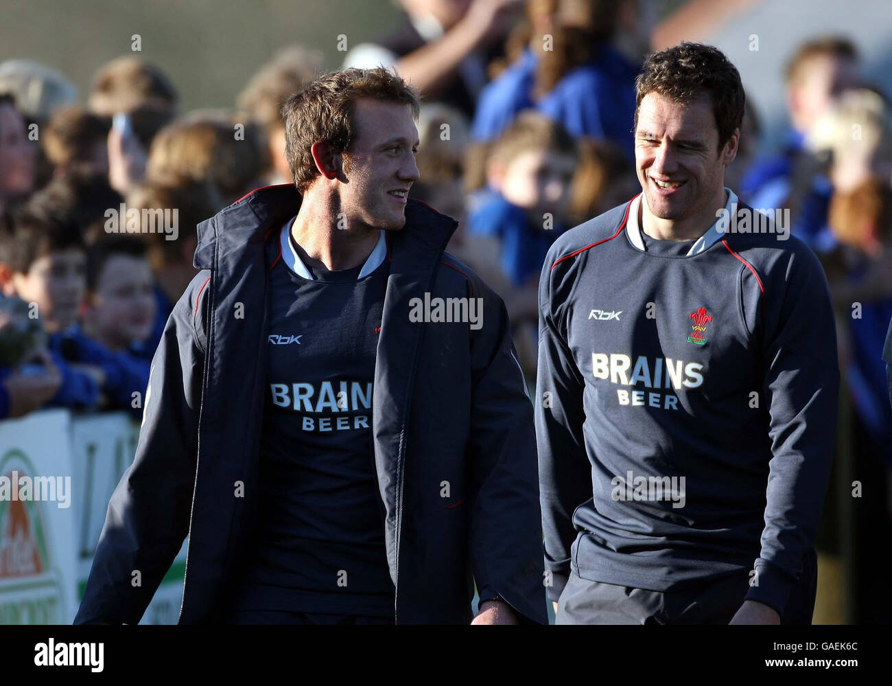 Rugby Union - Wales Training Session - Tenby Stock Photo - Alamy