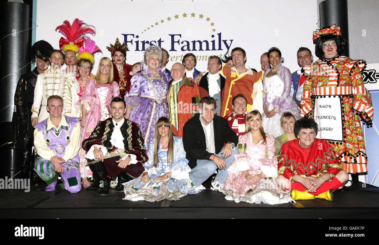 Pantomime cast members during a photocall to launch First Family ...
