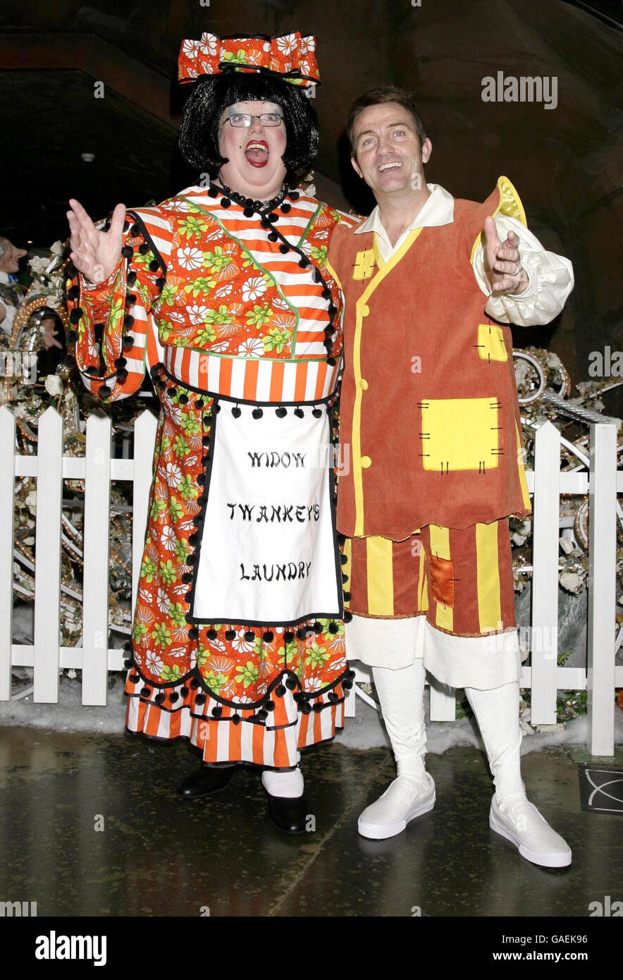 Eric Potts (left) and Bradley Walsh during a photocall to launch First ...