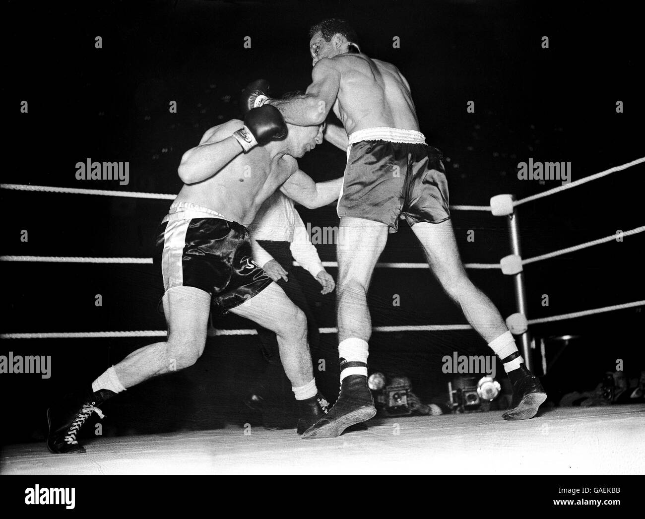 British boxing championship Black and White Stock Photos & Images - Alamy