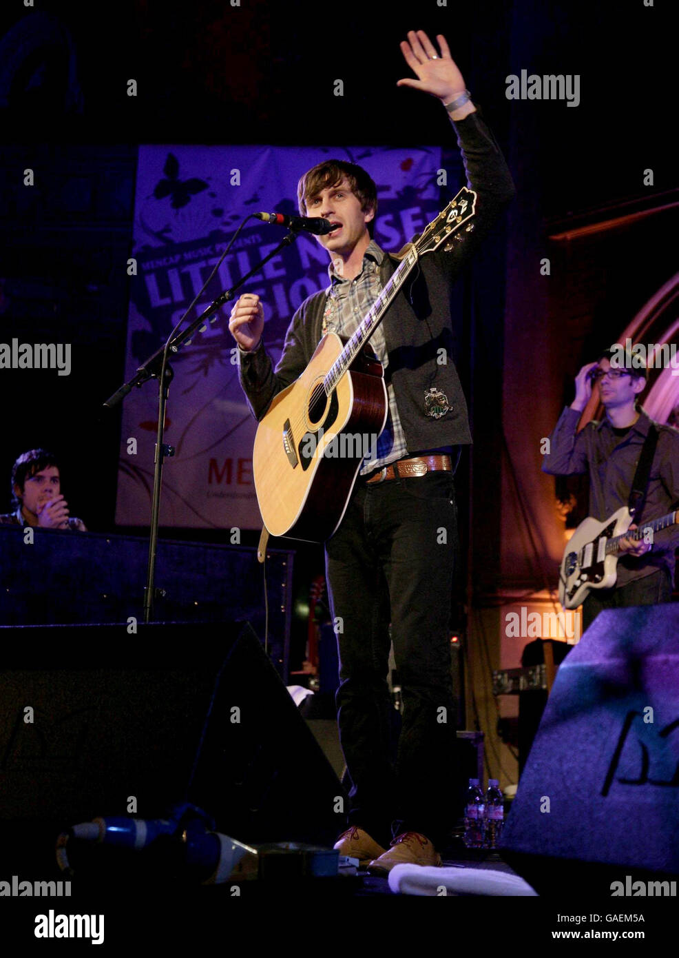 Athlete performing on stage at the Union Chapel in Islington, north ...