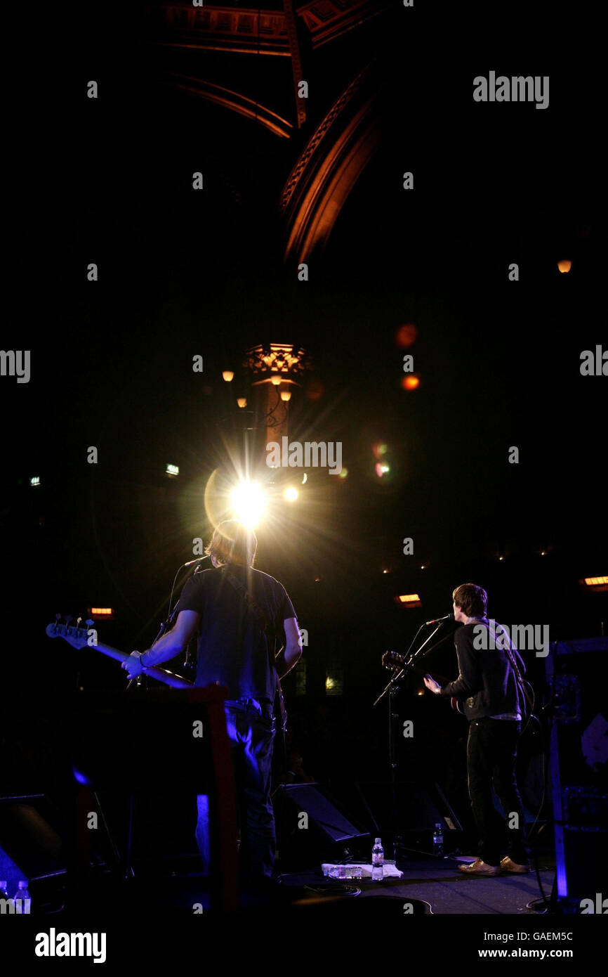 Athlete performing on stage at the Union Chapel in Islington, north ...