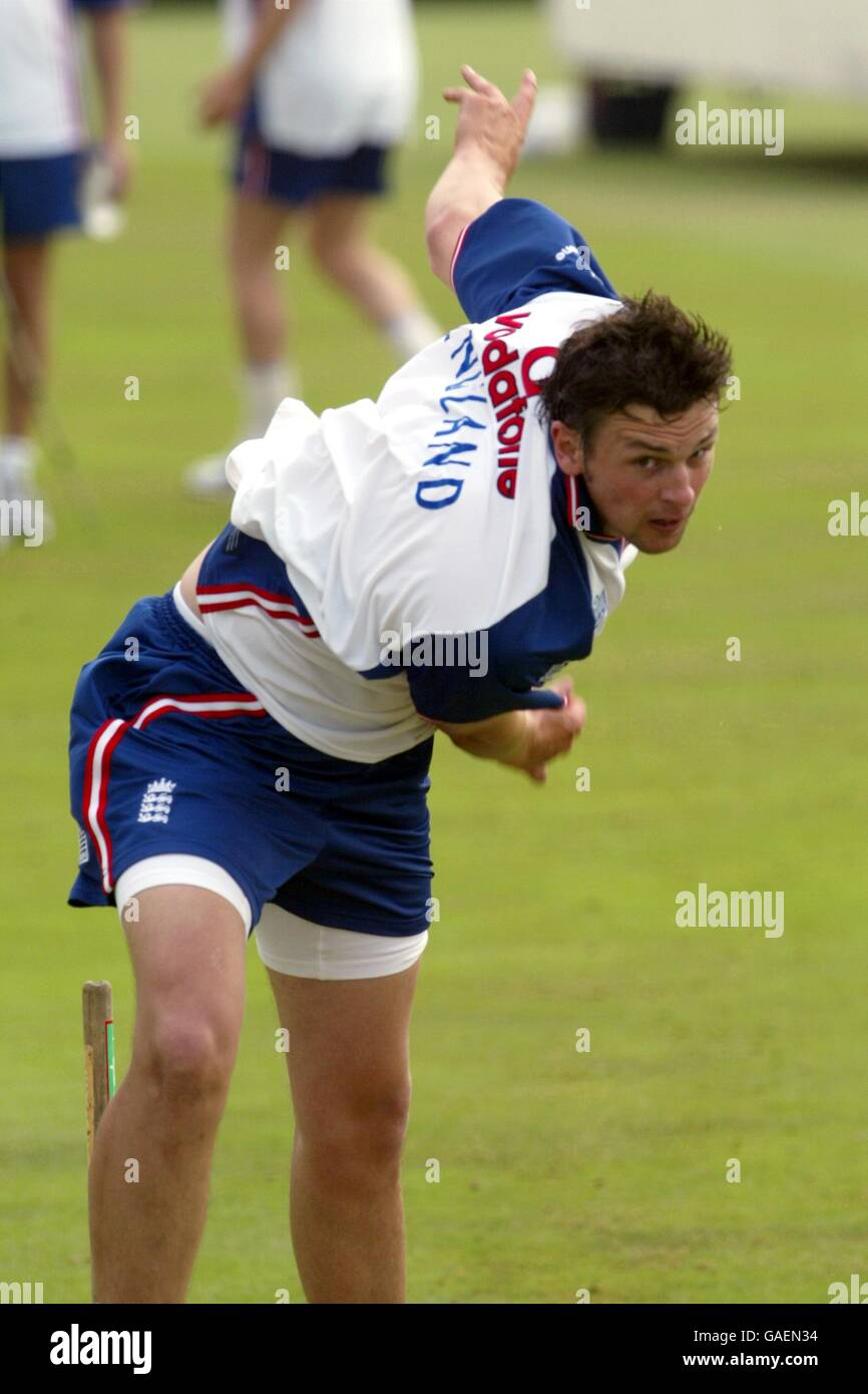 Cricket - England v India - Second npower Test - Nets Stock Photo - Alamy