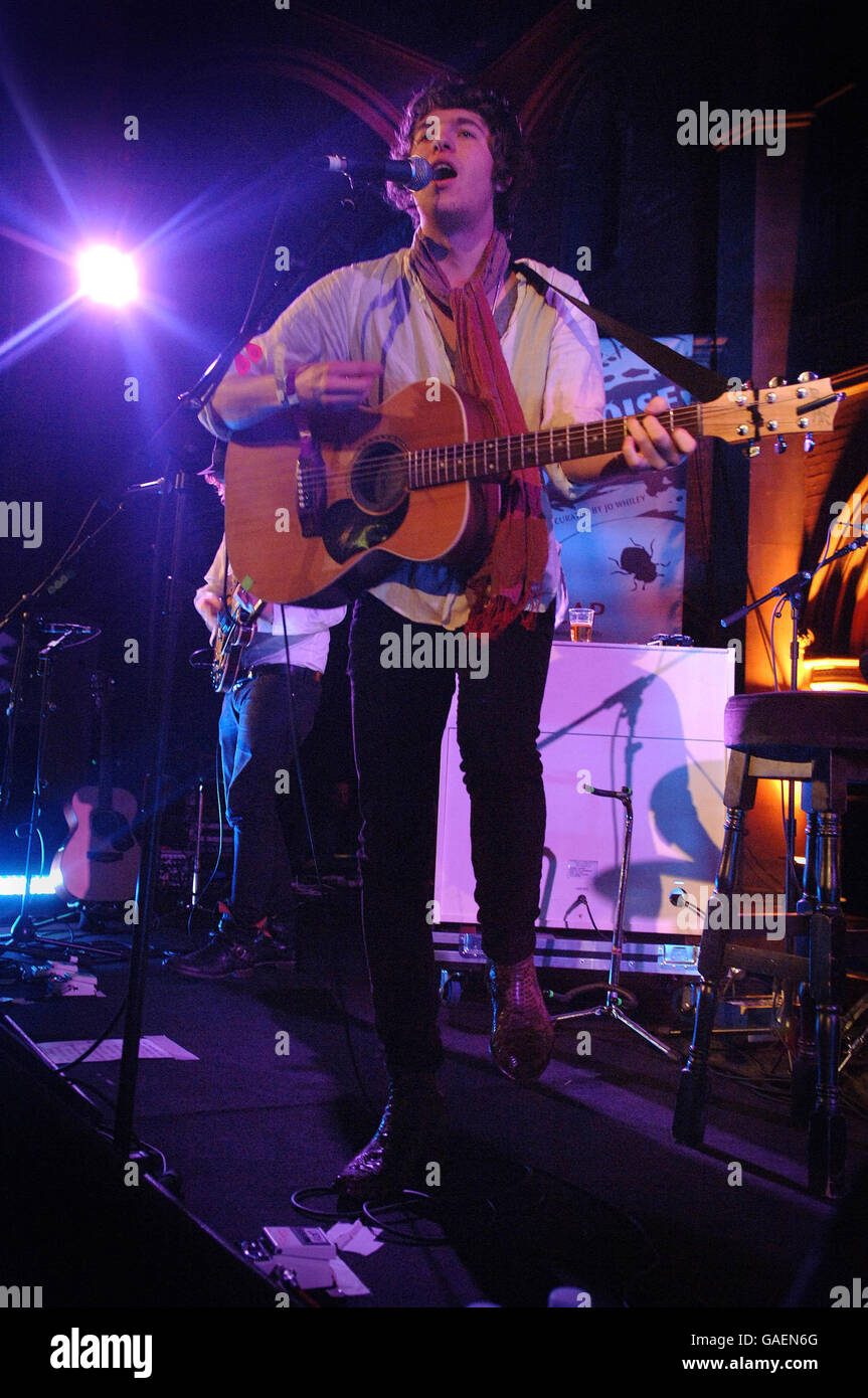 The Kooks lead singer Luke Pritchard performing on stage at the Union ...