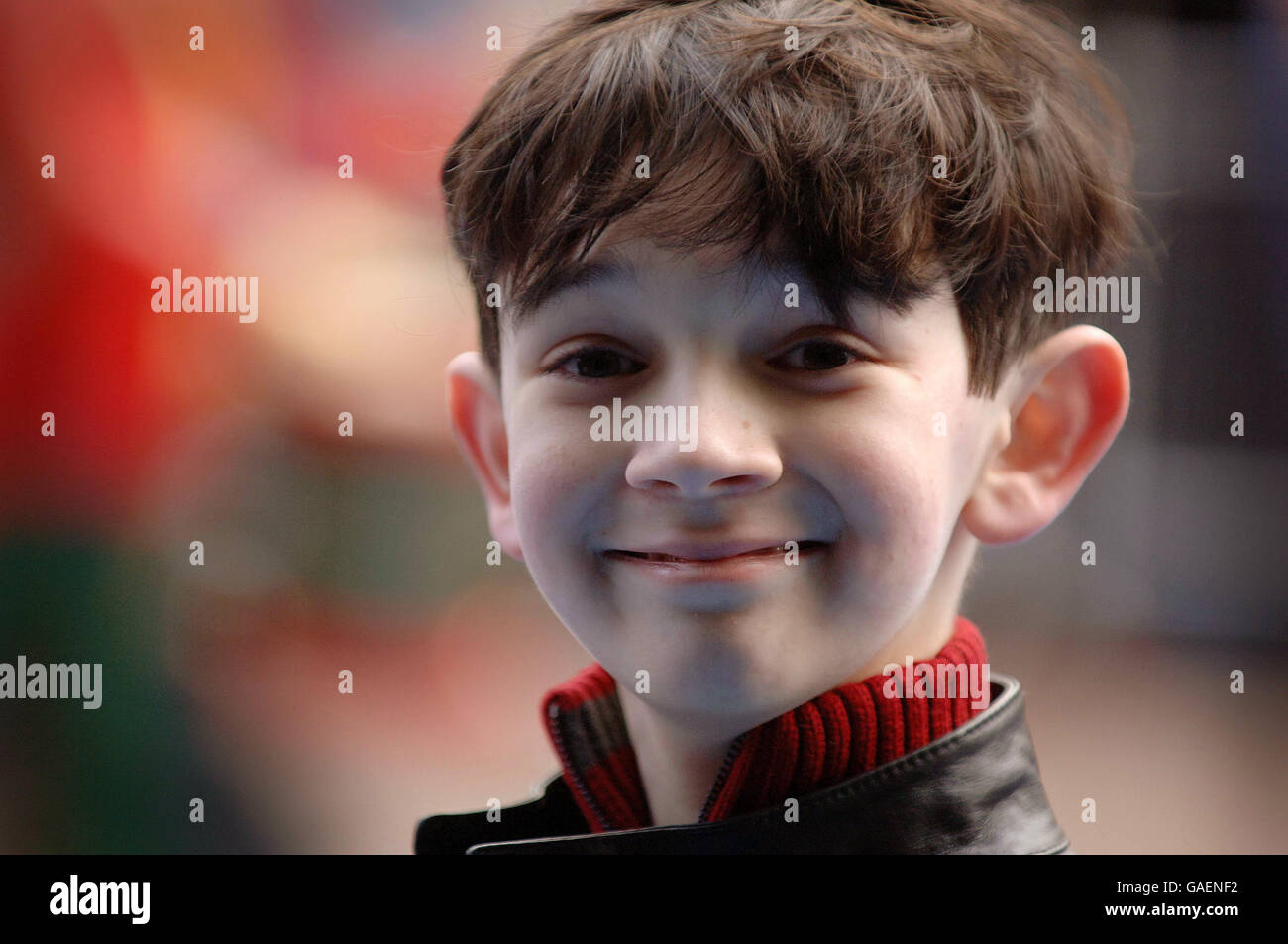 Zachary Mills arriving for the UK film premiere of Mr Magorium's Wonder ...