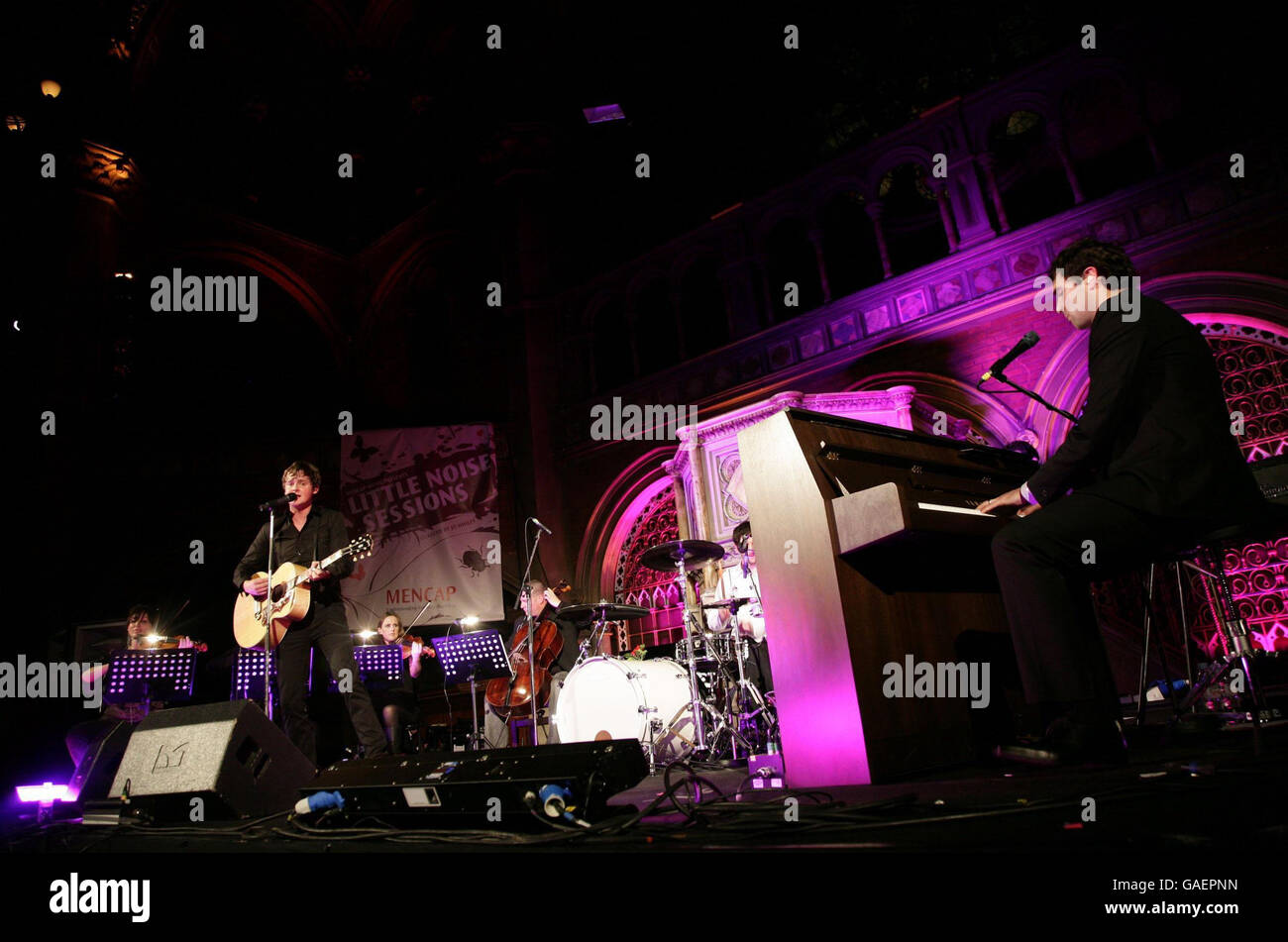 Keane perform on stage union chapel in islington hi-res stock ...