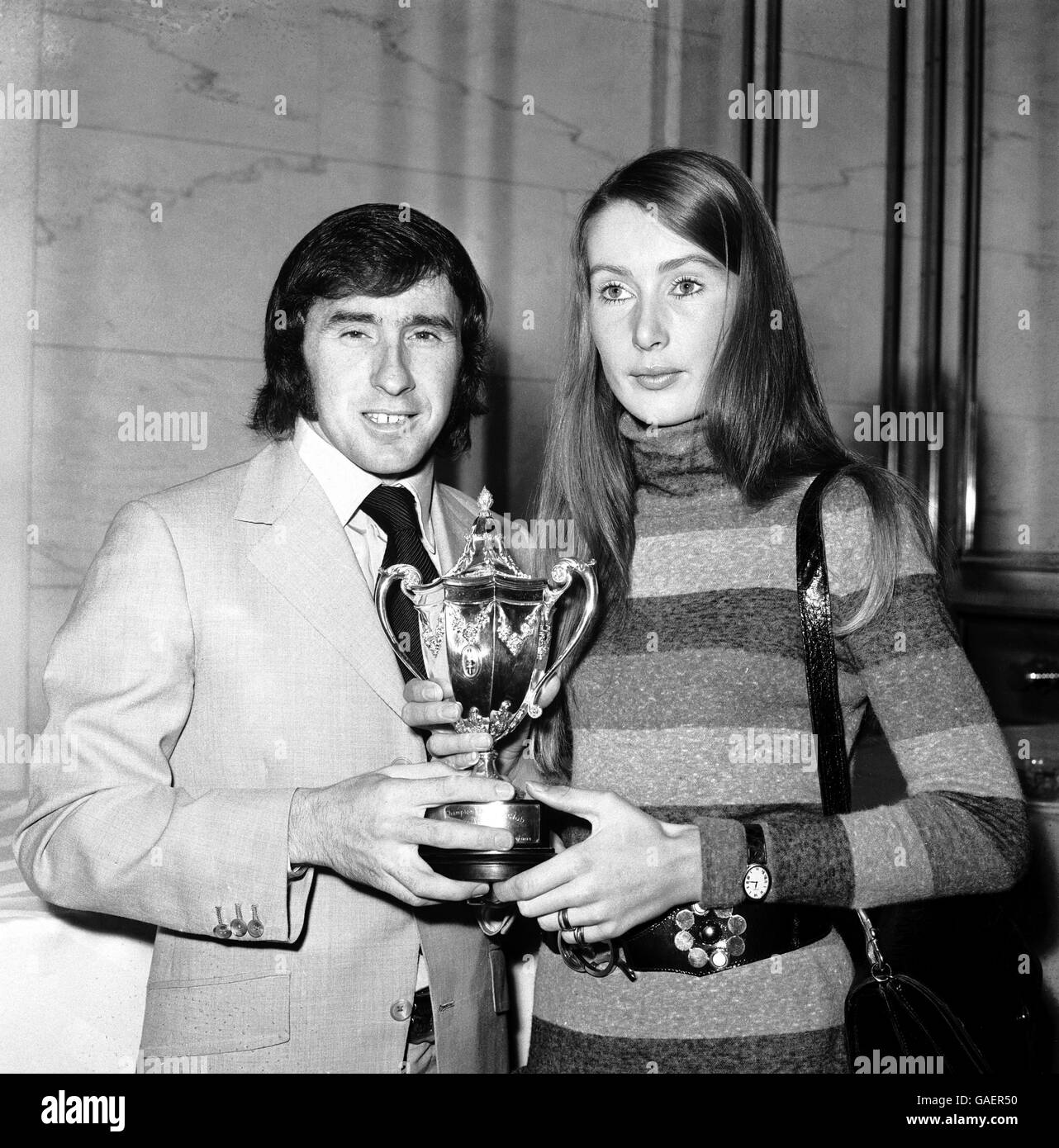 (L-R) Jackie Stewart presents the Formula One World Drivers ...