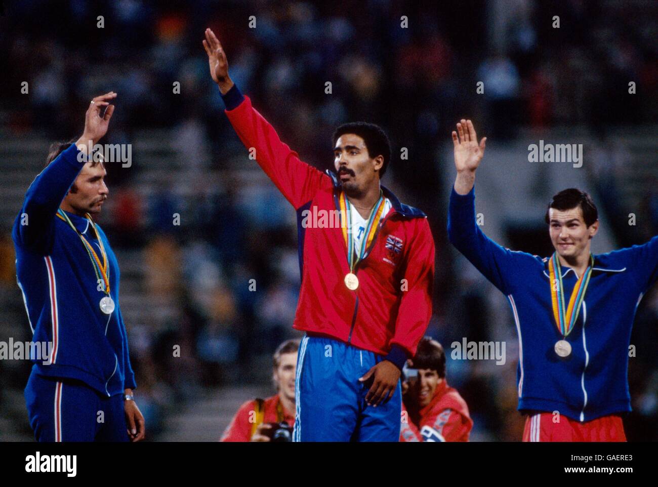 Decathlon gold medal winner hi-res stock photography and images - Alamy