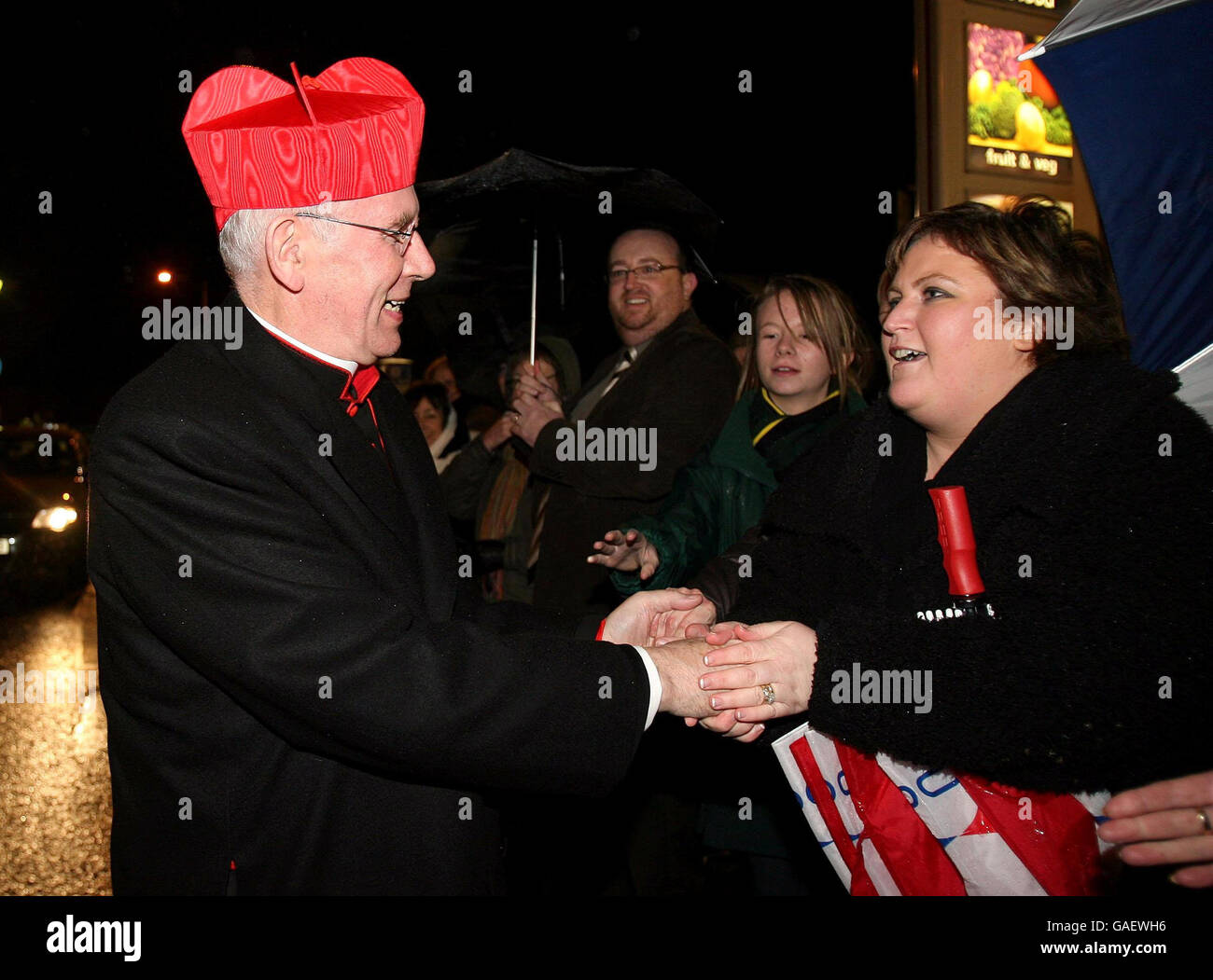 Cardinal Sean Brady returns to Ireland Stock Photo - Alamy