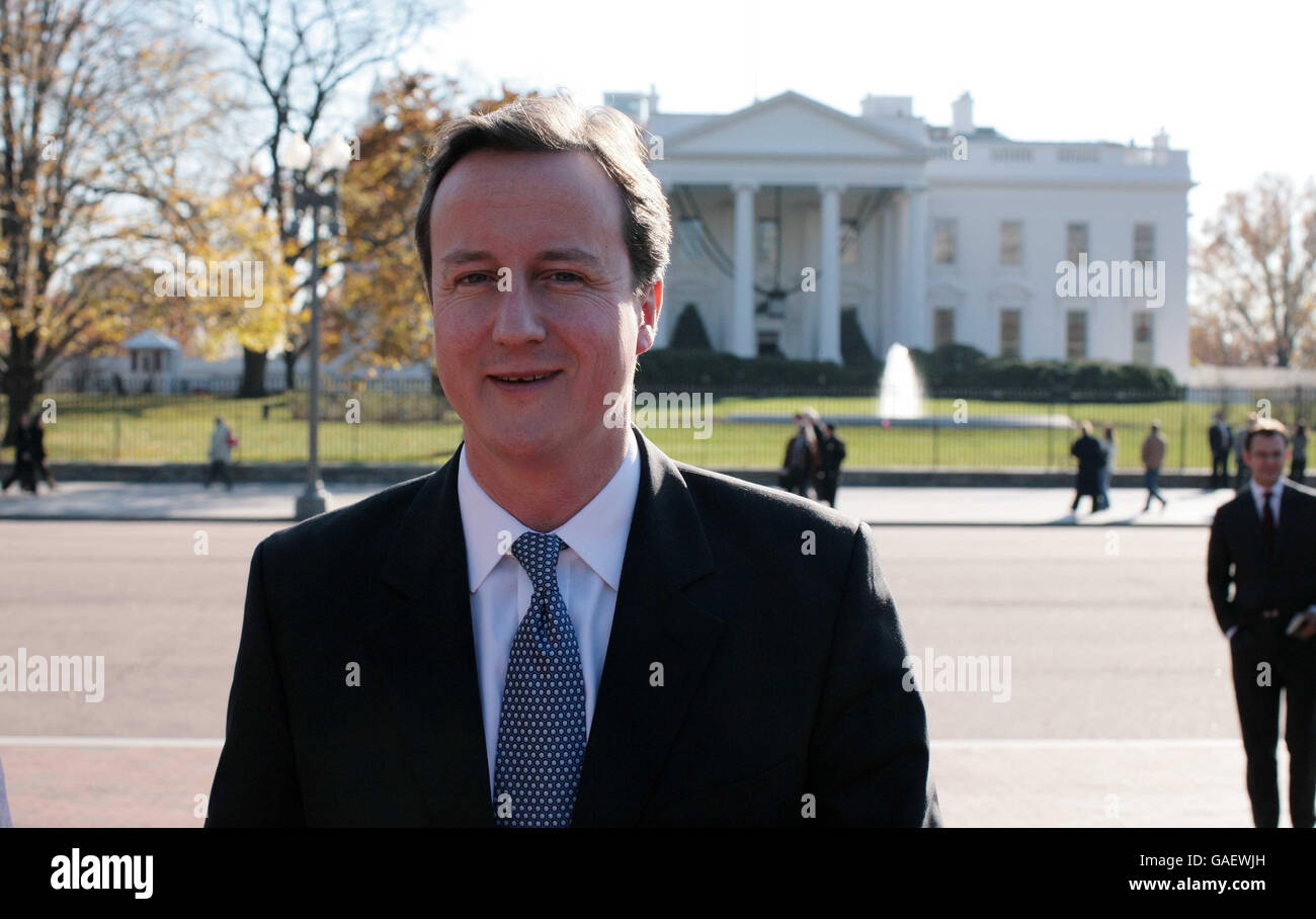 Cameron visits US Stock Photo - Alamy
