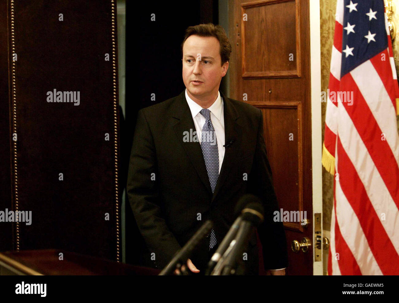 Cameron visits US Stock Photo - Alamy