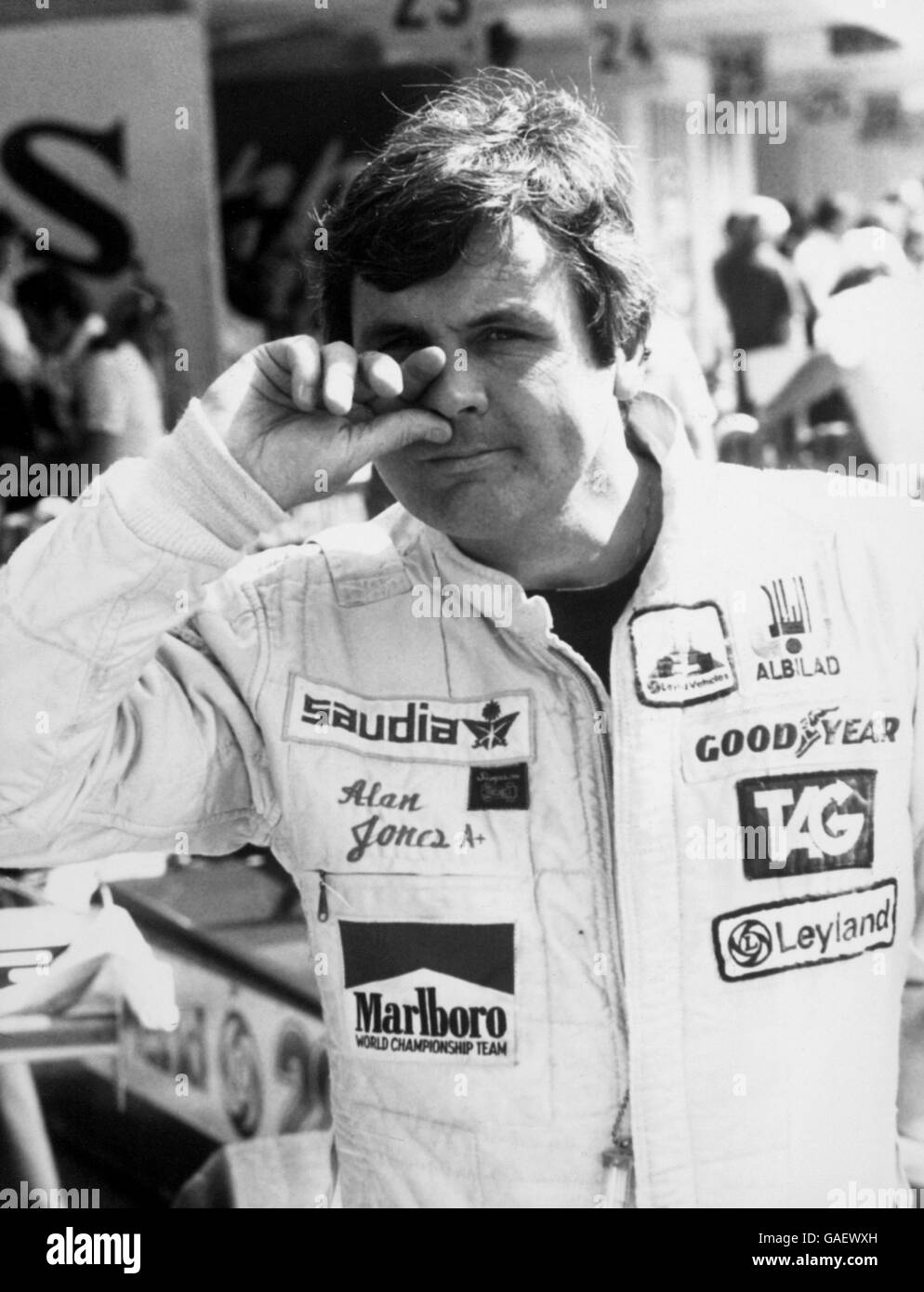 Formula One Motor Racing. Alan Jones Stock Photo - Alamy