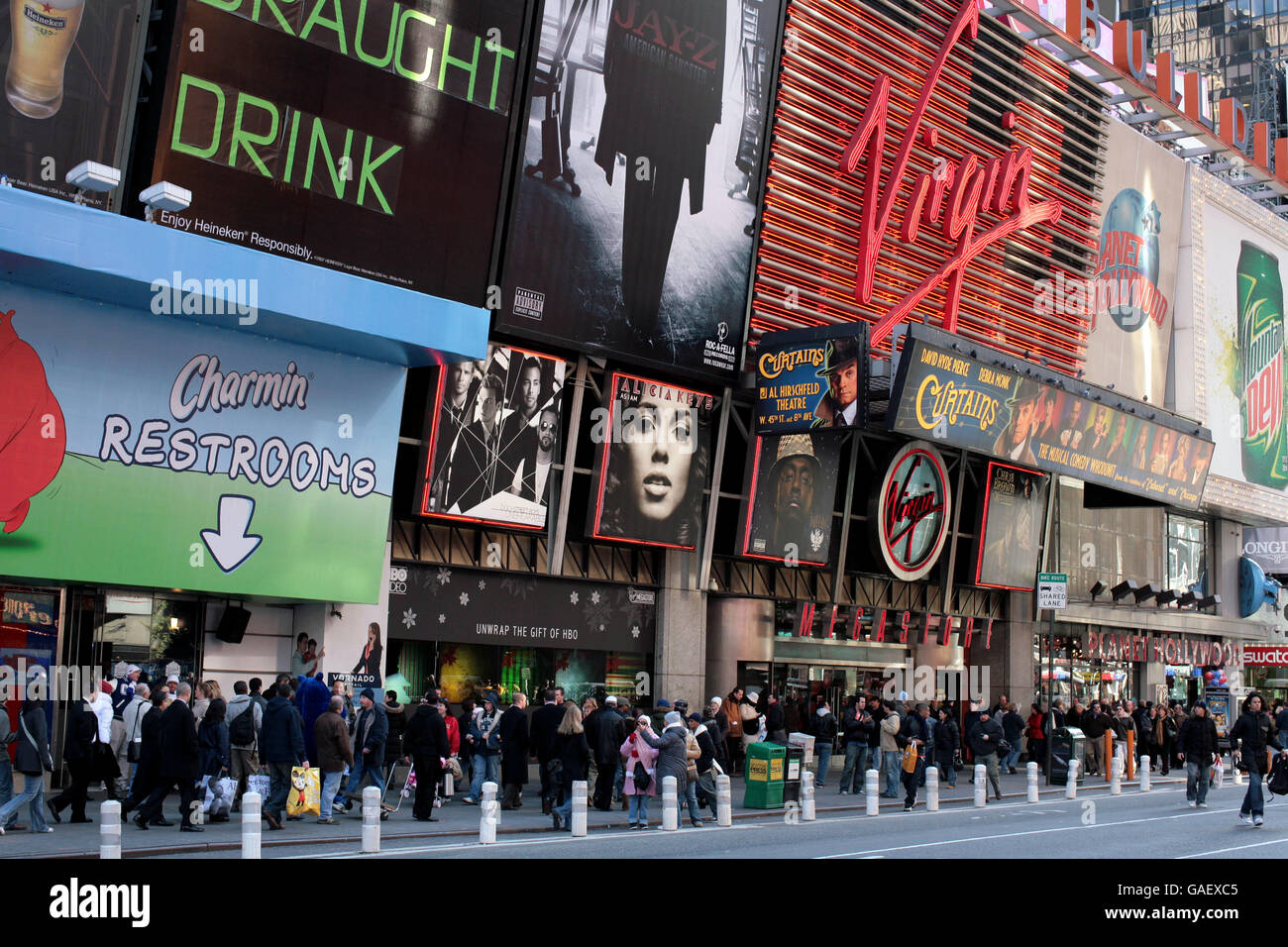 Virgin megastore times square hi-res stock photography and images - Alamy