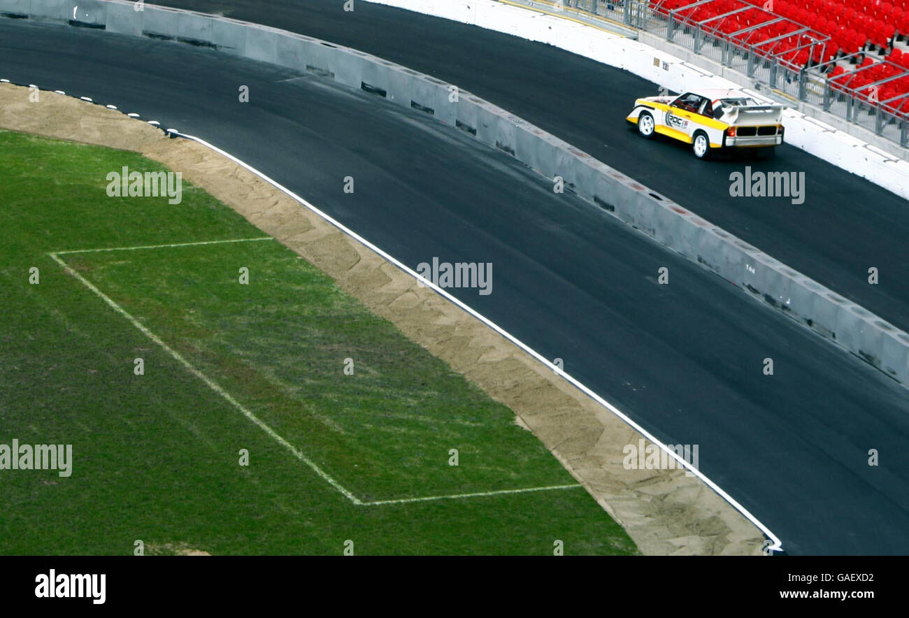 Wembley Stadium has been transformed into a tarmac circuit ready for ...