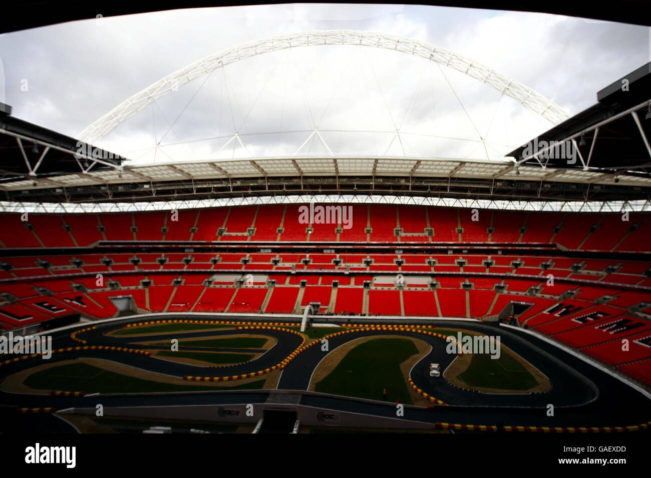 Wembley Stadium has been transformed into a tarmac circuit ready for ...