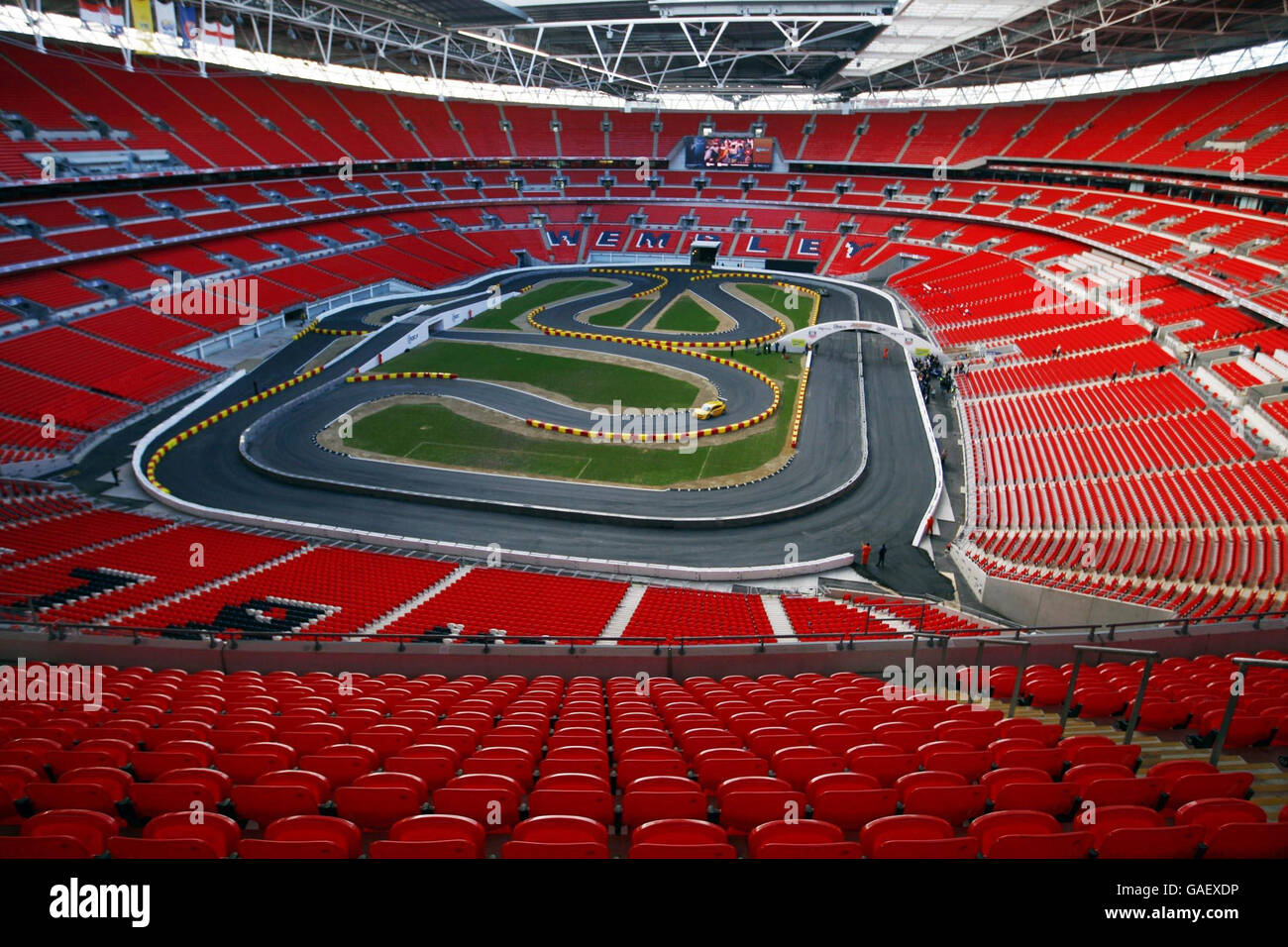 Wembley Stadium has been transformed into a tarmac circuit ready for ...