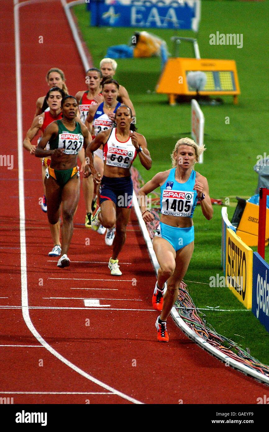 Womens 800m final european athletics championships hi-res stock ...