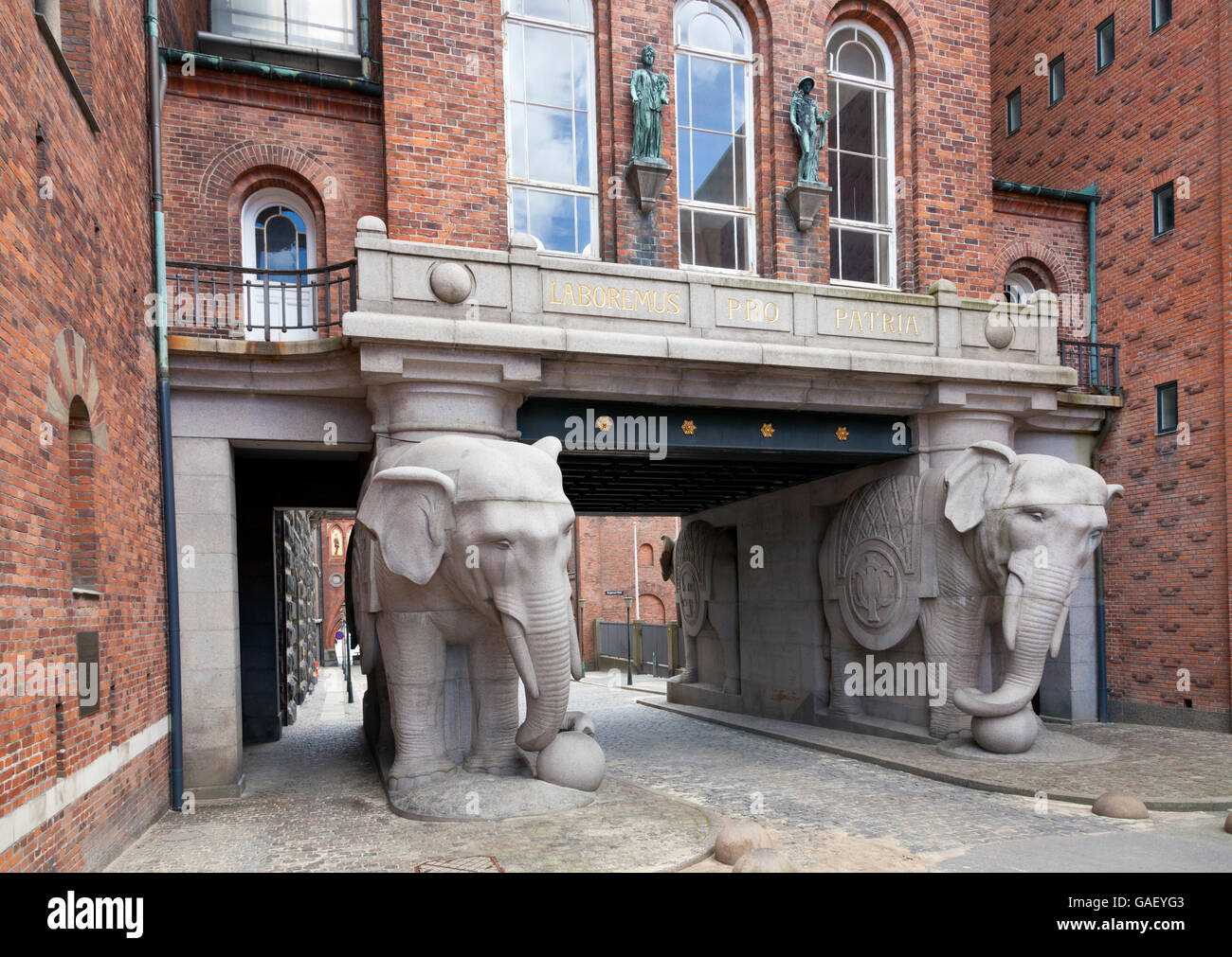 Elefantporten, the Elephant Gate is the entrance from the Valby side to ...