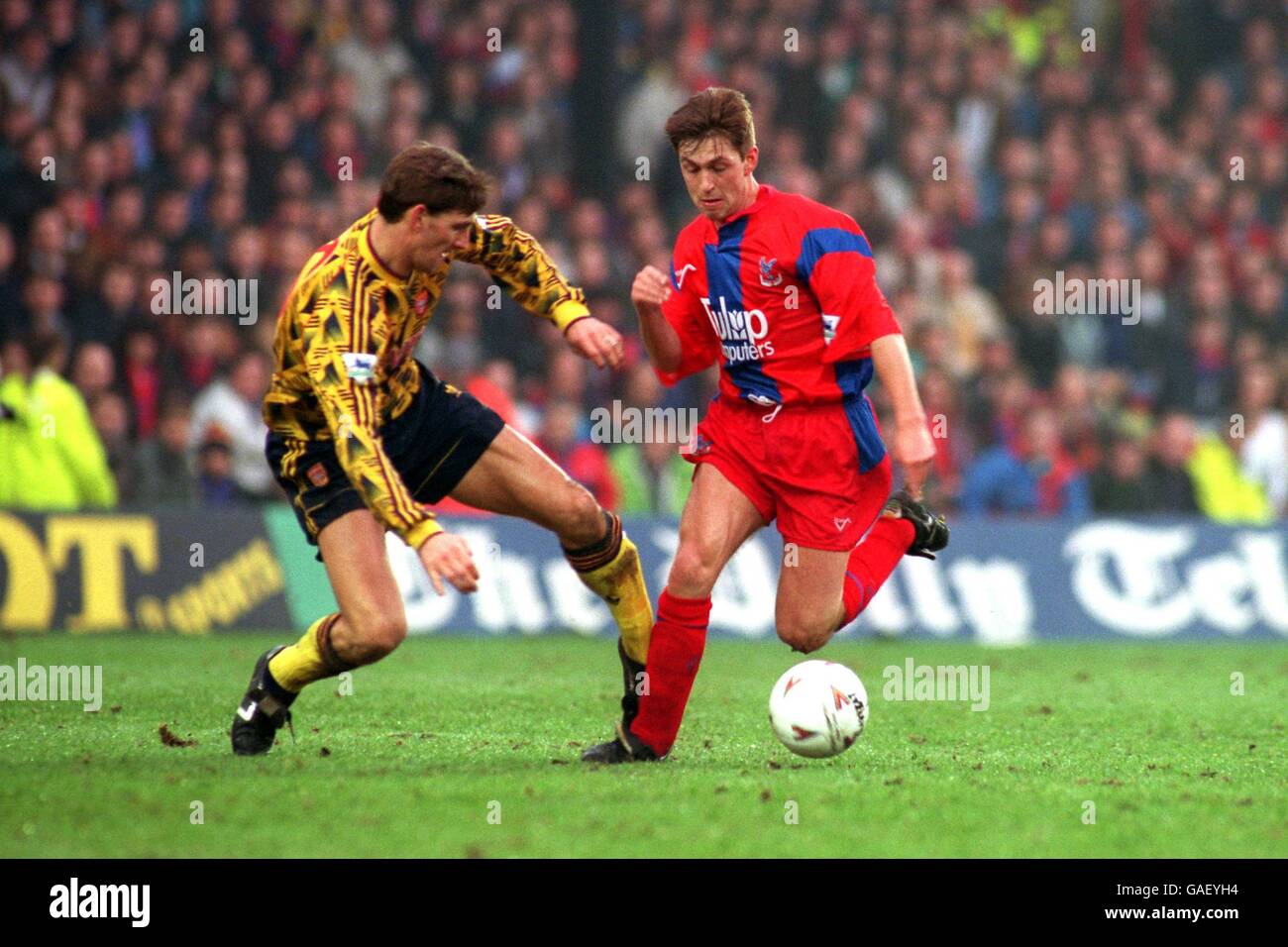 COCA-COLA CUP SEMI-FINAL 1ST LEG. TONY ADAMS, ARSENAL. SIMON OSBORN ...