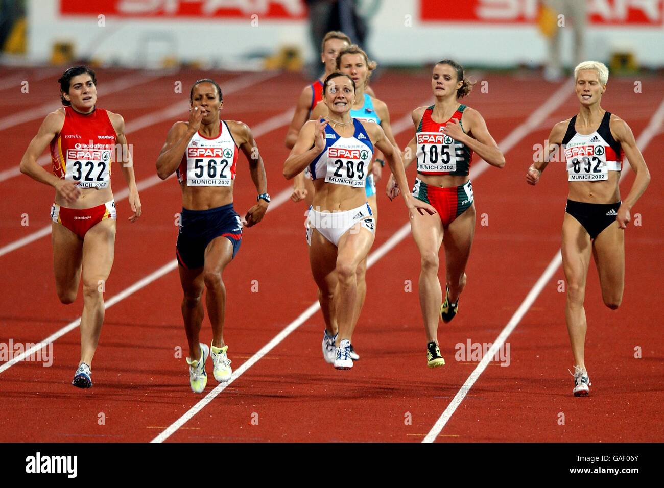 Womens 800m final european athletics championships hi-res stock ...