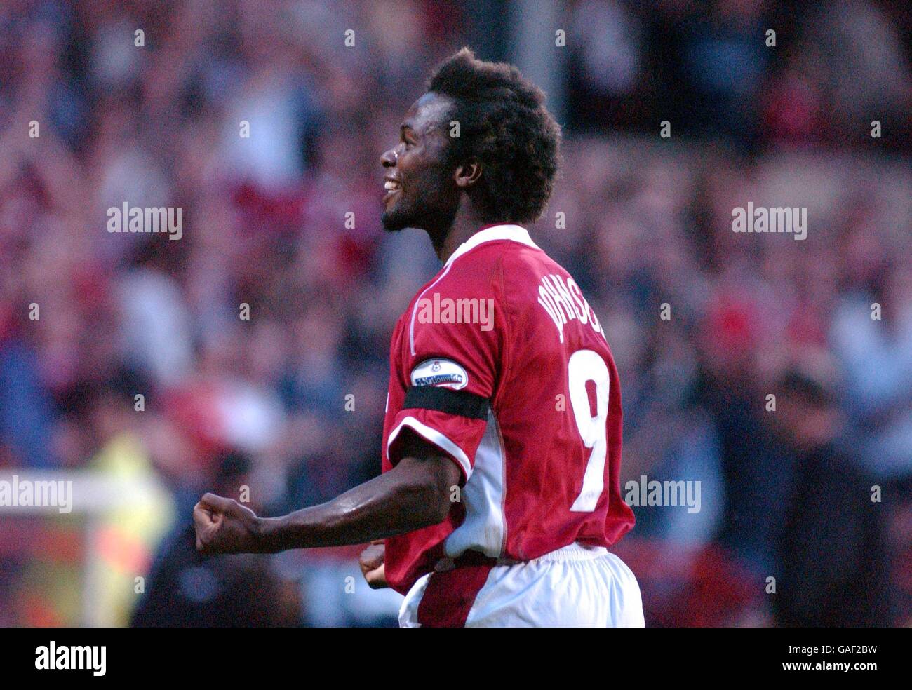 Nottingham Forest's David Johnson celebrates scoring the opening goal ...