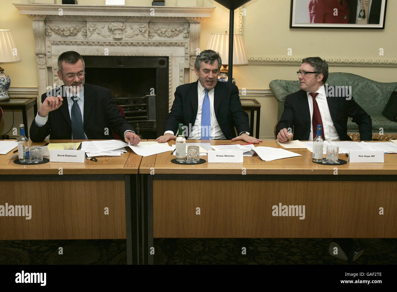 Corby and East Northants MP Phil Hope (right), and David Robinson (left ...