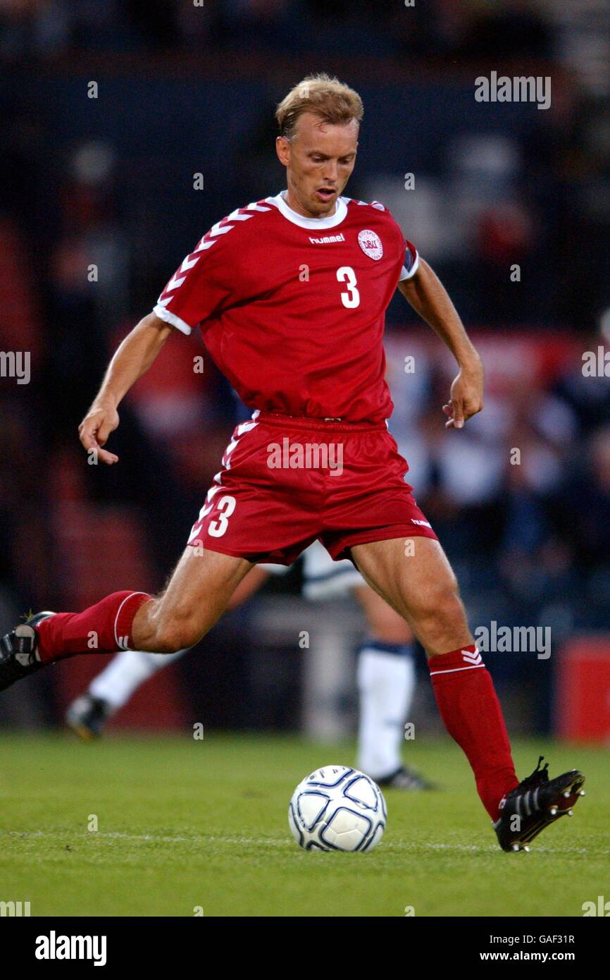 Denmark captain Rene Henriksen in action during his team's 1-0 victory ...