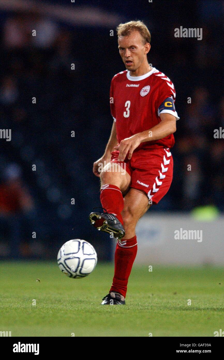 Denmark captain rene henriksen in action teams hi-res stock photography ...