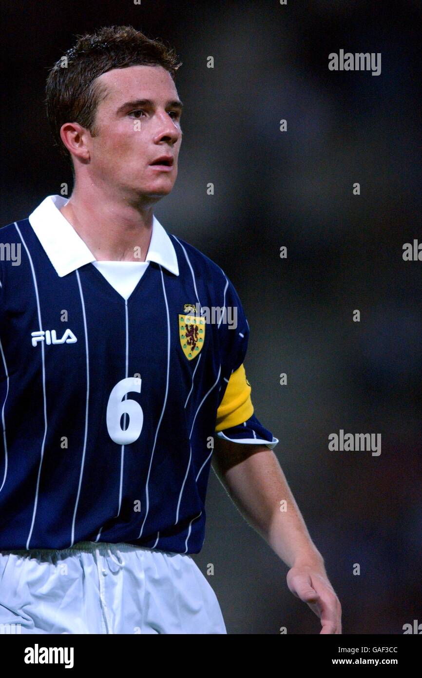 Scotland's Barry Ferguson in action during his team's 1-0 defeat ...
