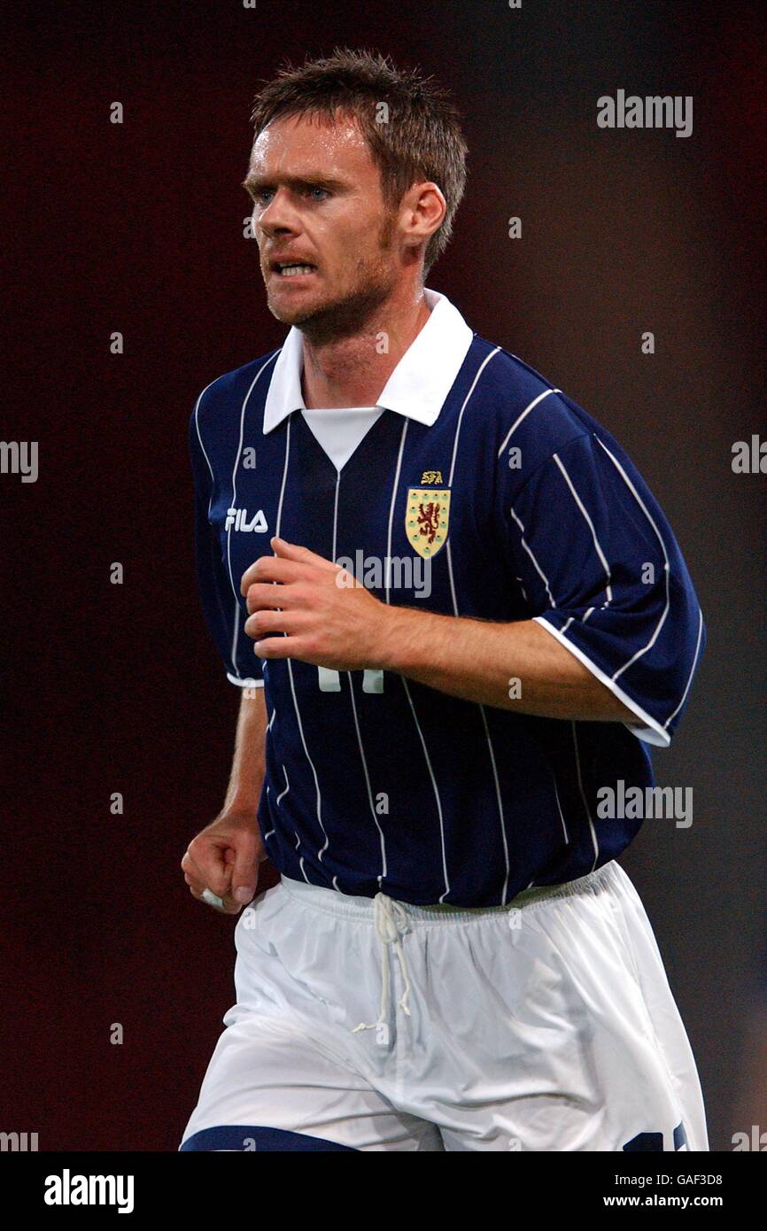 Scotland's Graham Alexander in action during his team's 1-0 defeat ...