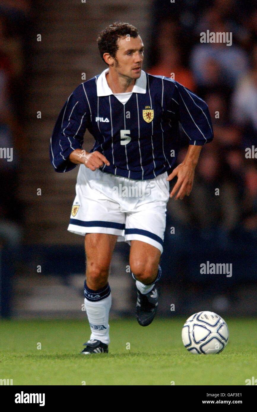 Scotland's Christian Dailly in action during his team's 1-0 defeat ...