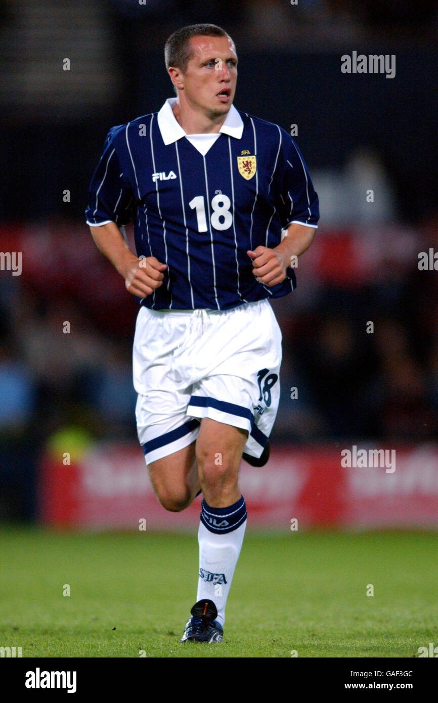 Scotland's Scott Severin in action during his team's 1-0 defeat against ...