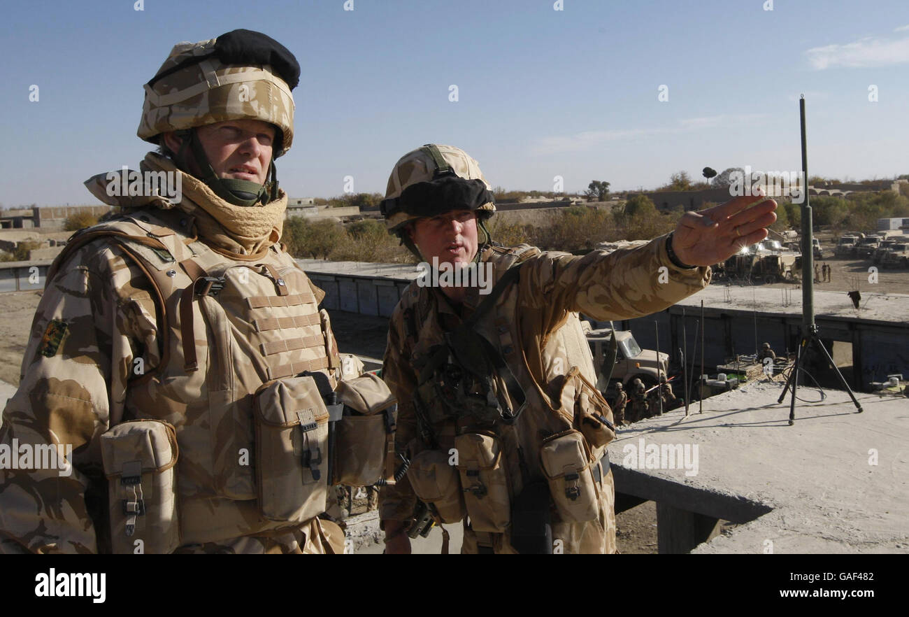Brigadier Andrew Mackay (left), the commander of British forces in ...