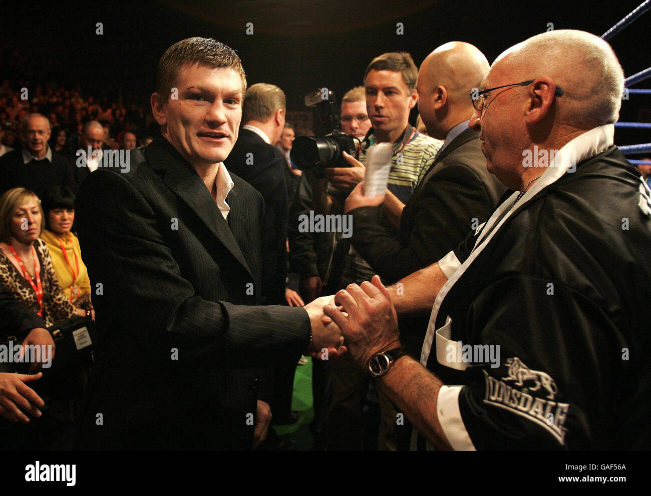 Boxing - WBO World Super-featherweight Title - Meadowbank Arena Stock ...