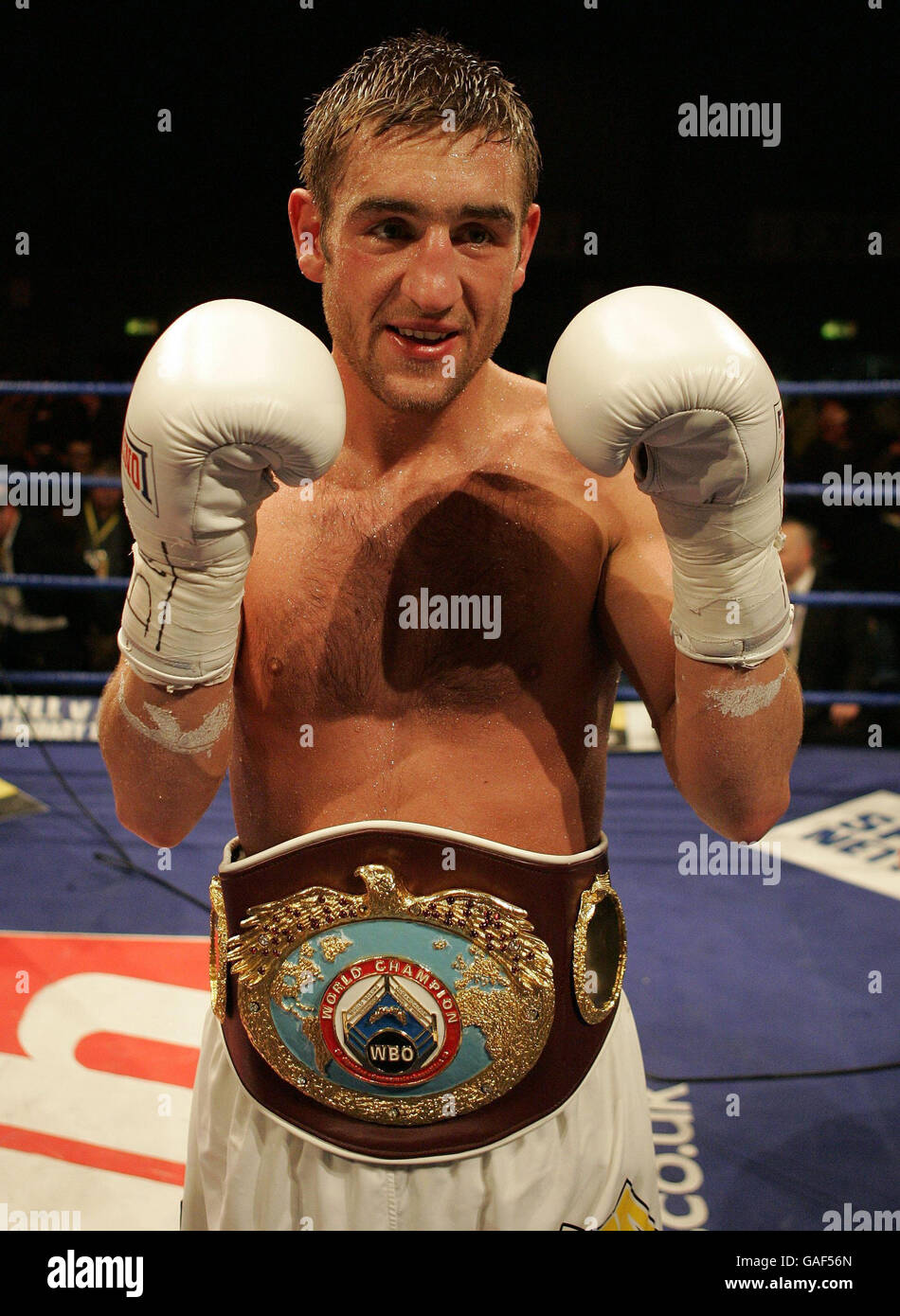 Boxing - WBO World Super-featherweight Title - Meadowbank Arena Stock ...