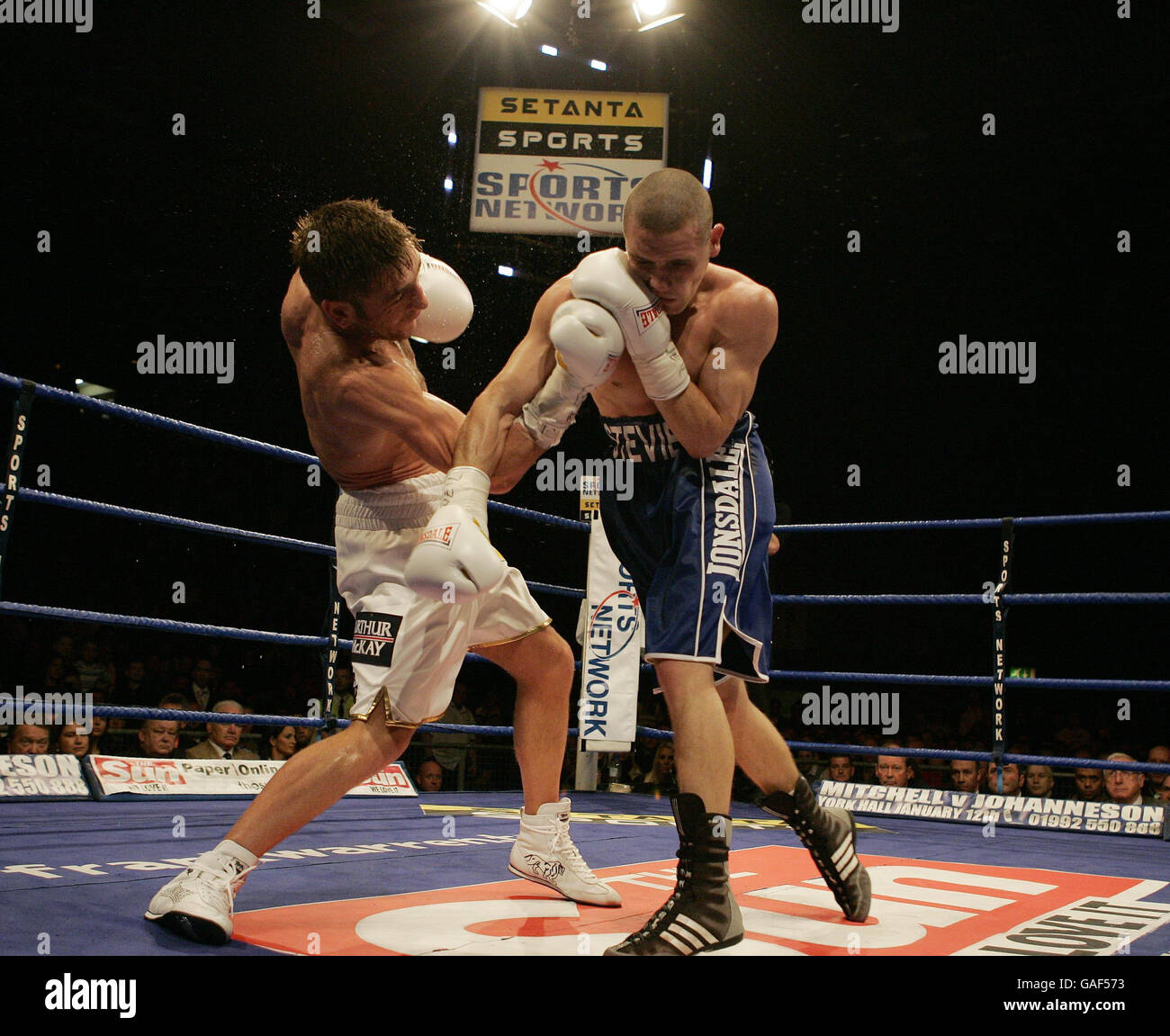 Boxing - WBO World Super-featherweight Title - Meadowbank Arena Stock ...