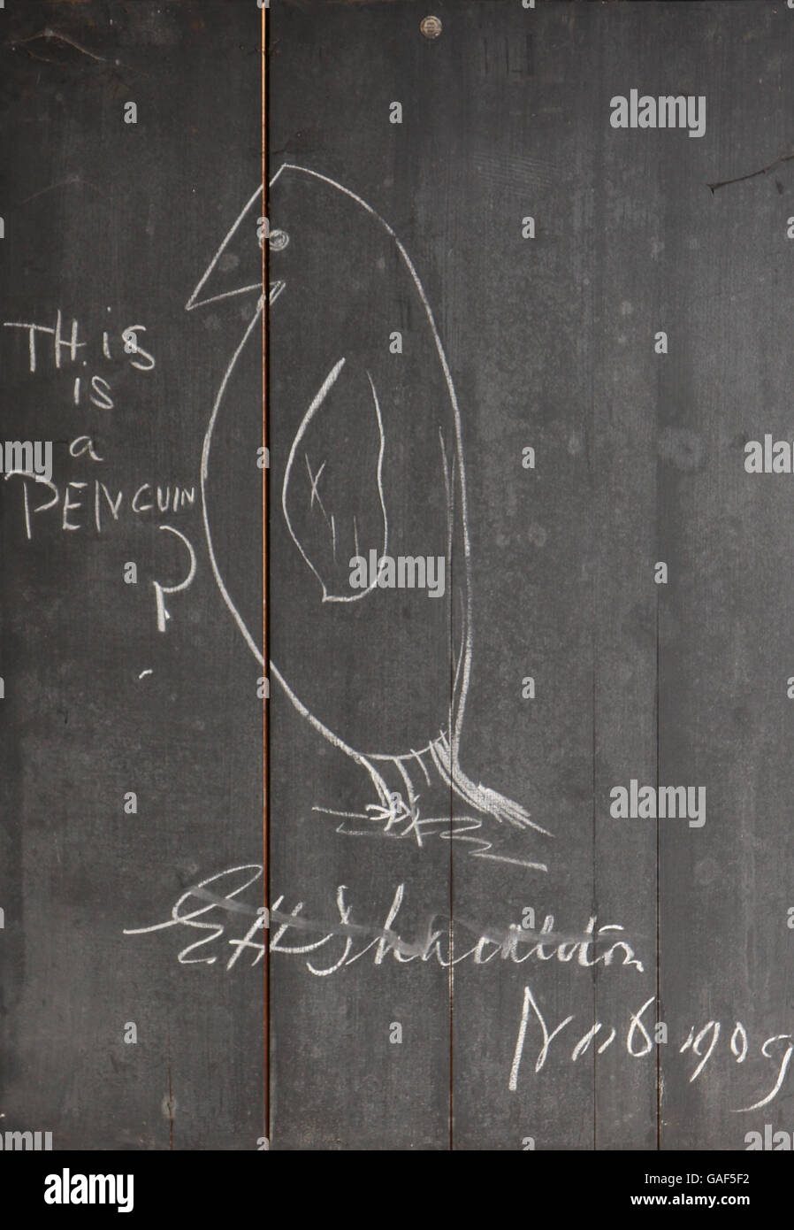 Scott shackleton sketches found in cambridge hi-res stock photography ...