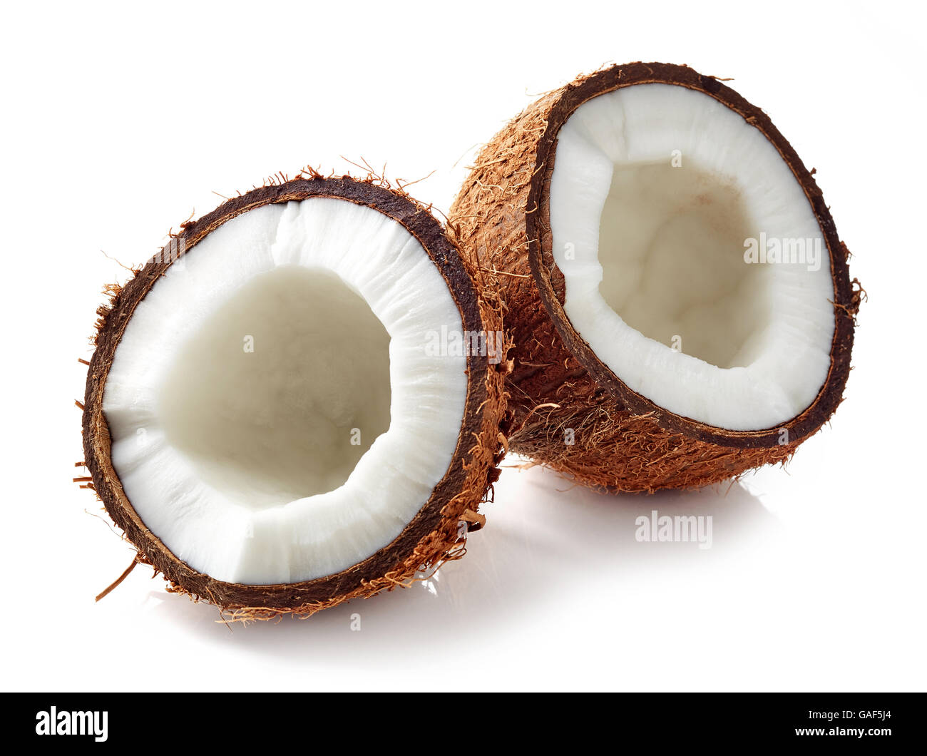 Close up of a coconut isolated on white background Stock Photo - Alamy