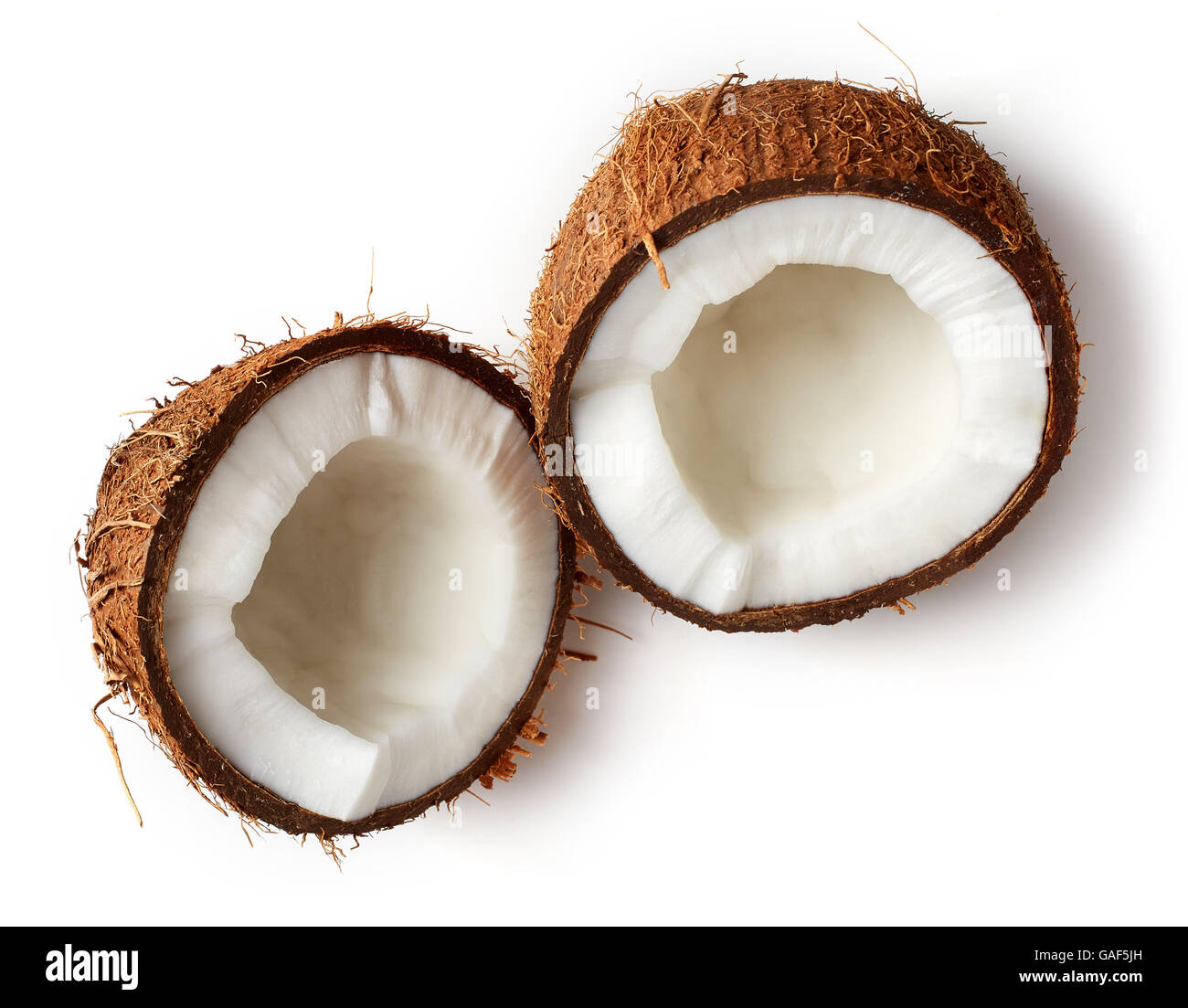 Close up of a coconut isolated on white background Stock Photo - Alamy